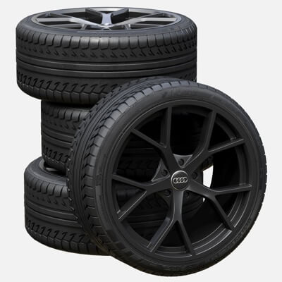 Audi Tires 8 - 3D Model by zifir3d