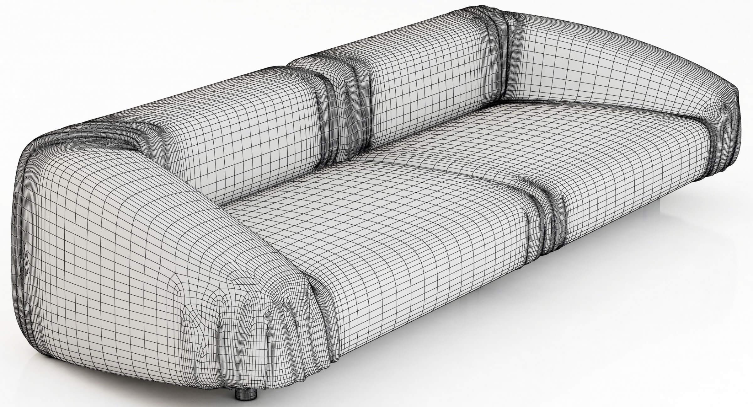 Baxter Fold Sofa - 3D Model by zifir3d