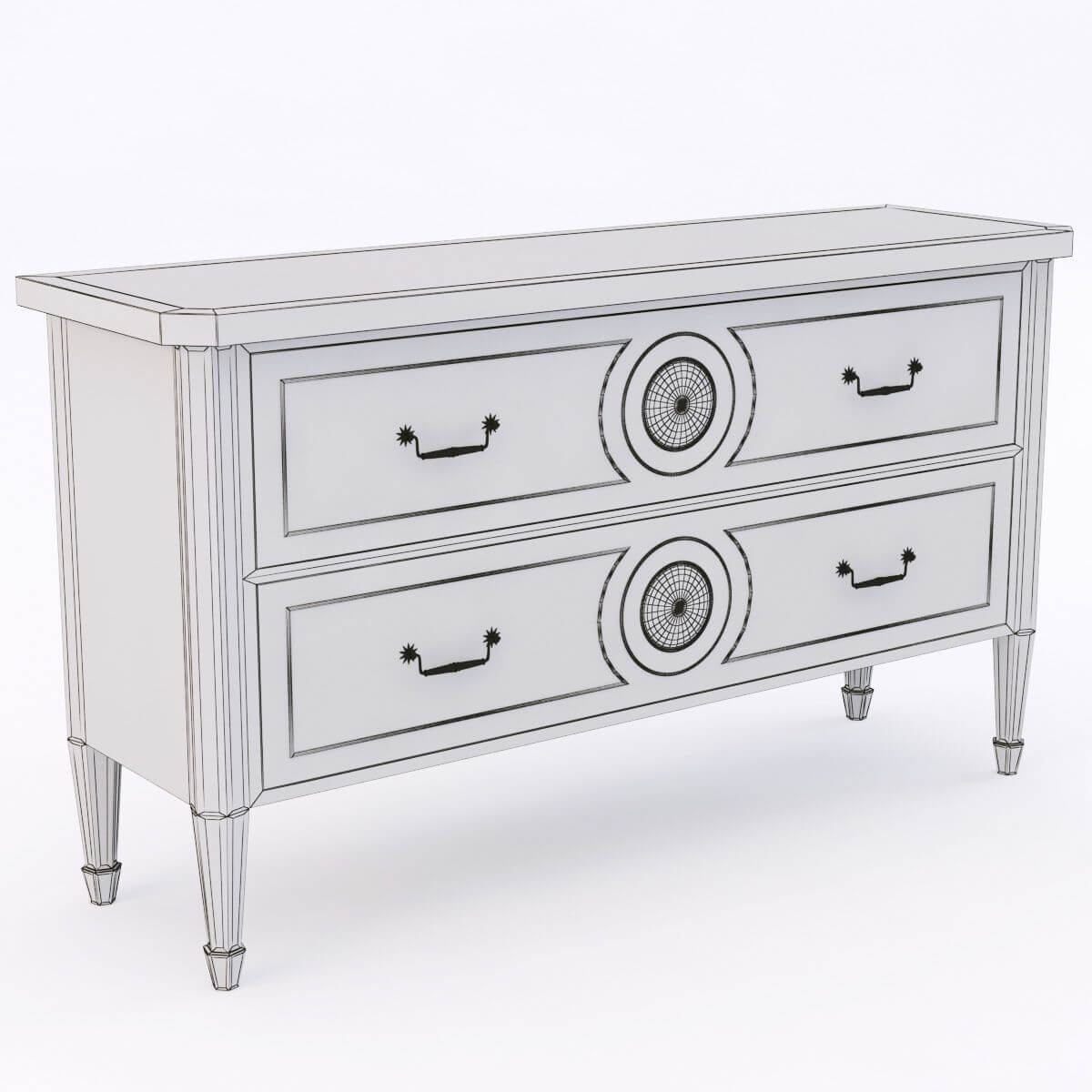 Chest of Drawers - 3D Model by zifir3d