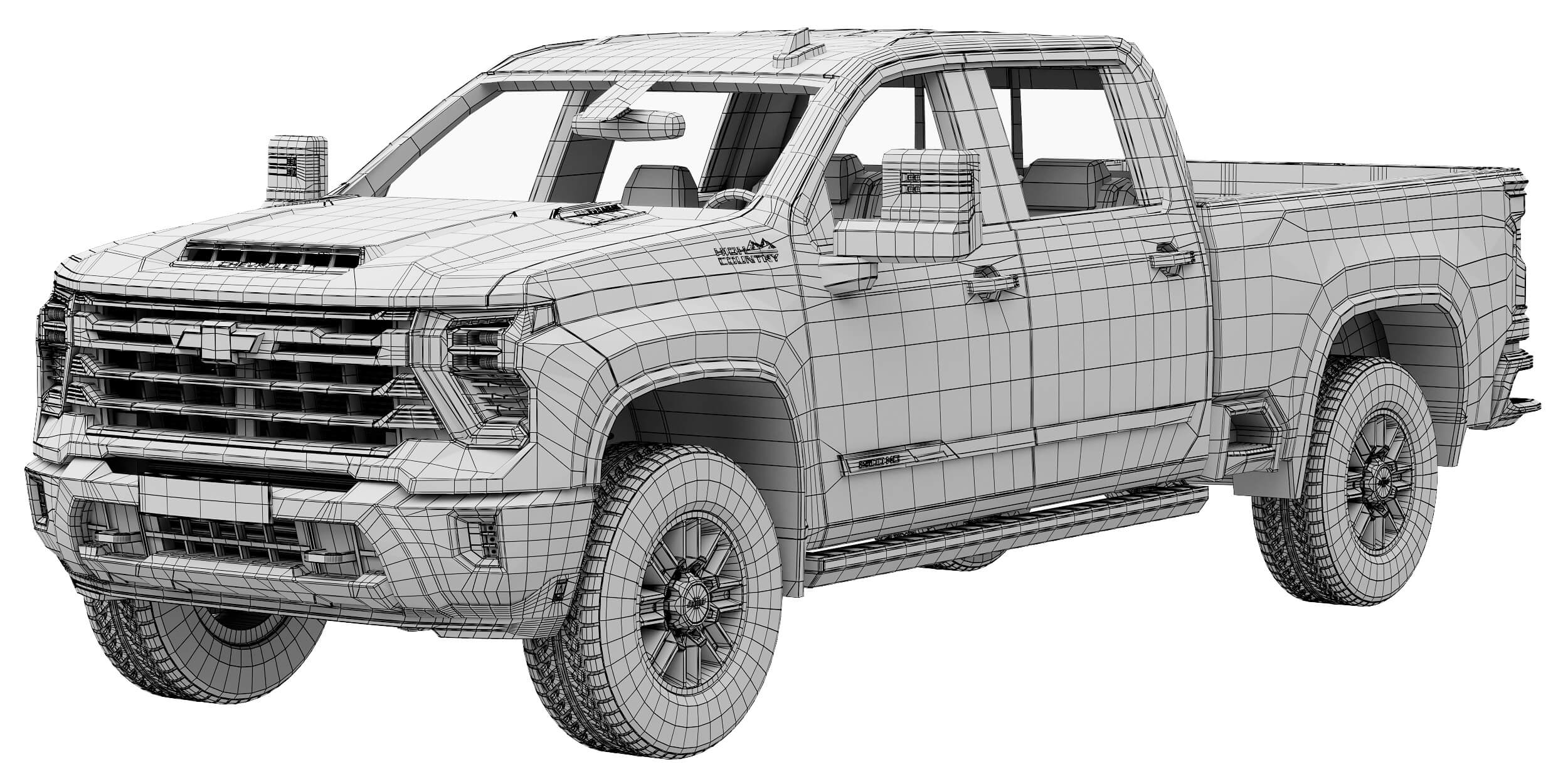 Chevrolet Silverado 2500 HD 2024 - 3D Model by zifir3d
