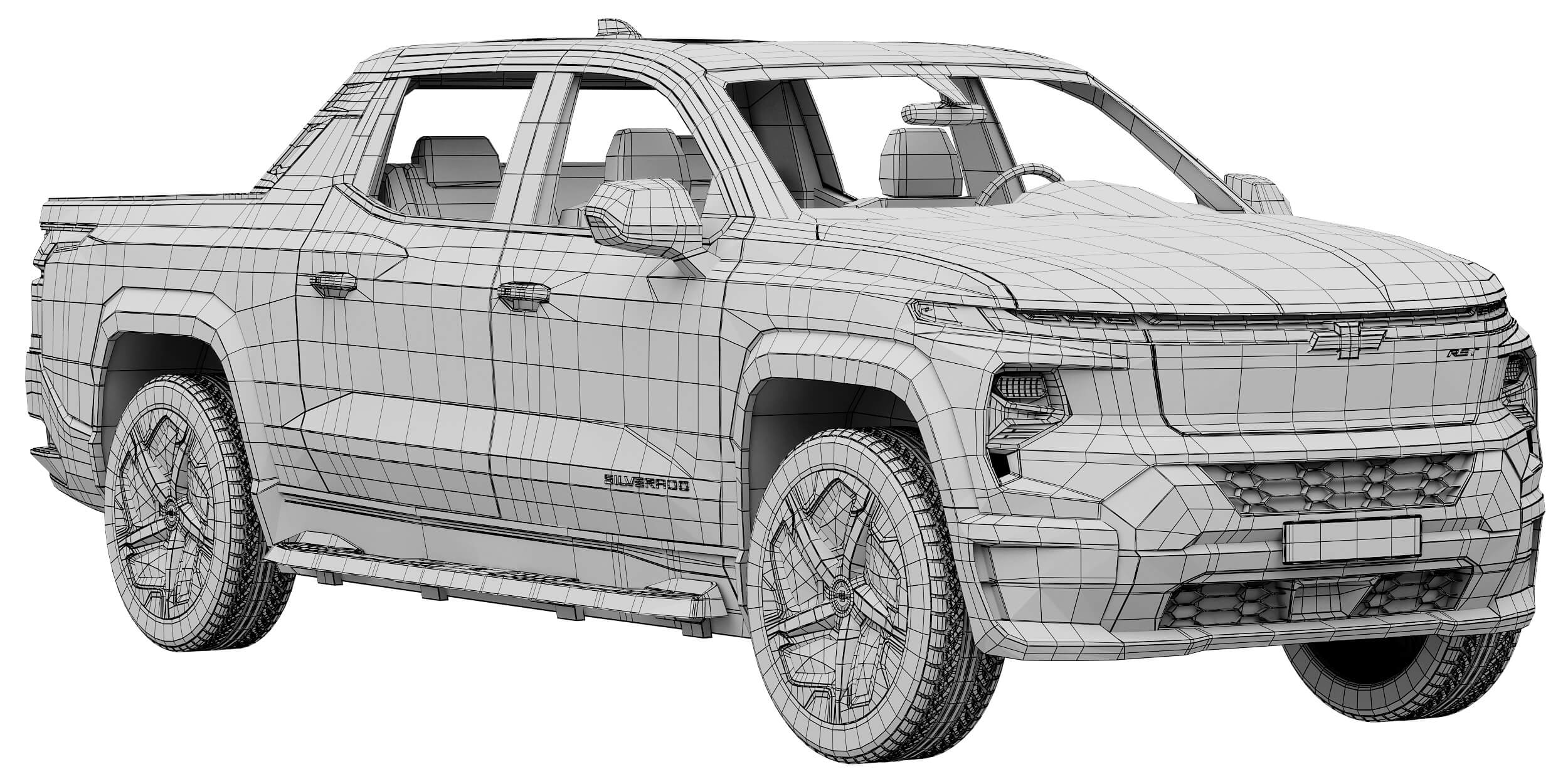 Chevrolet Silverado EV RST - 3D Model by zifir3d
