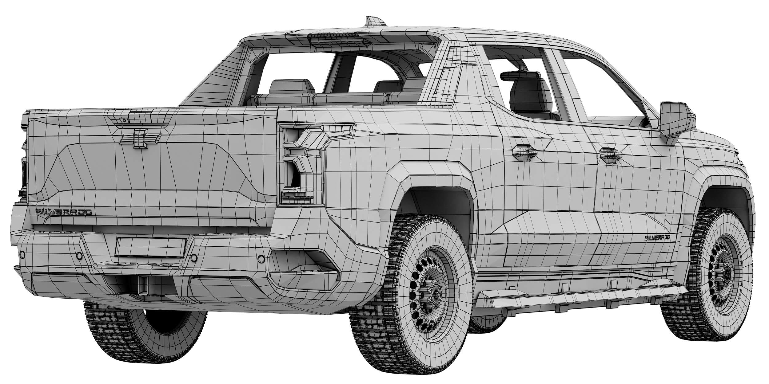 Chevrolet Silverado EV WT - 3D Model by zifir3d