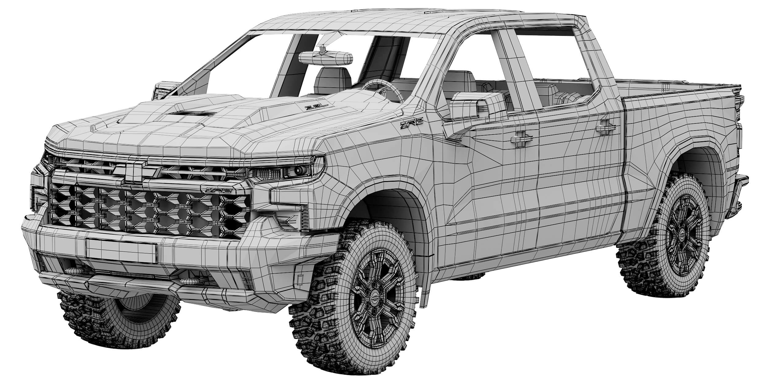 Chevrolet Silverado ZR2 - 3D Model by zifir3d