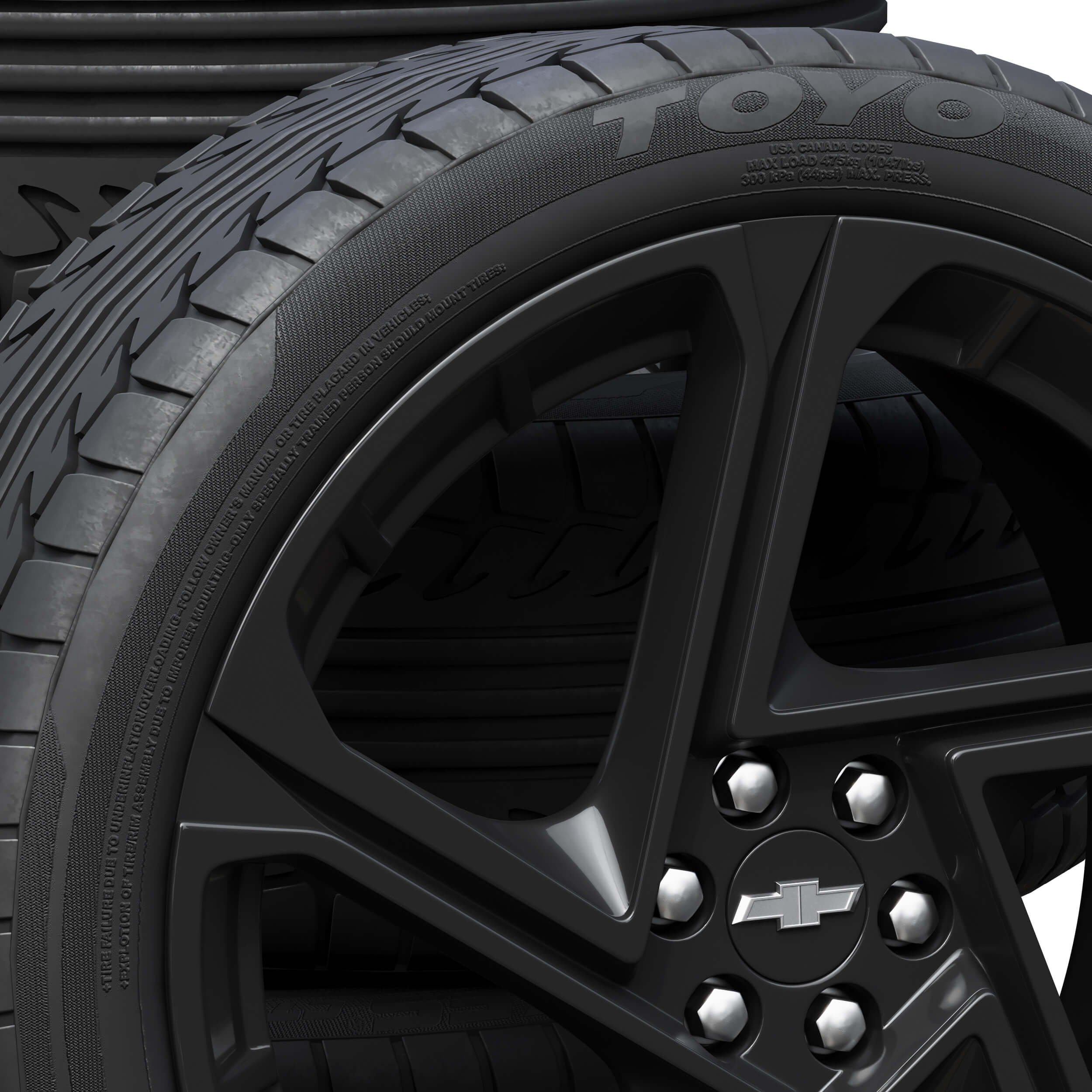 Chevrolet Tires - 3D Model by zifir3d