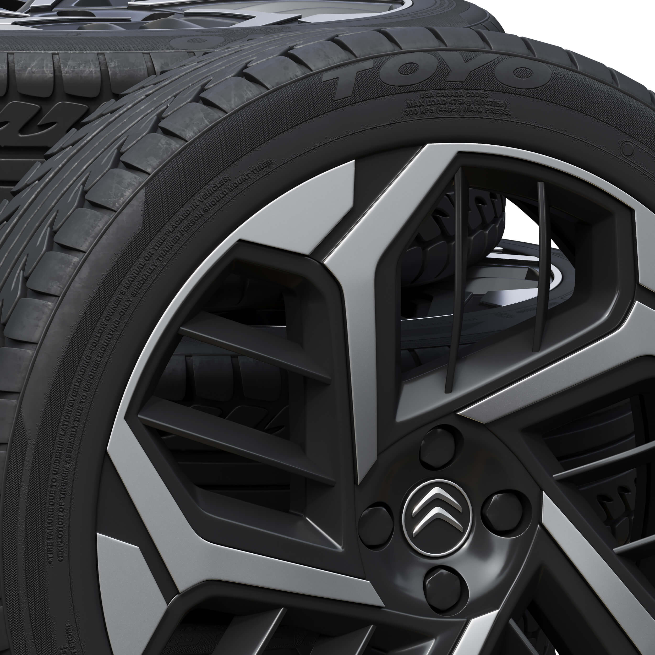 Citroen Tires - 3D Model by zifir3d