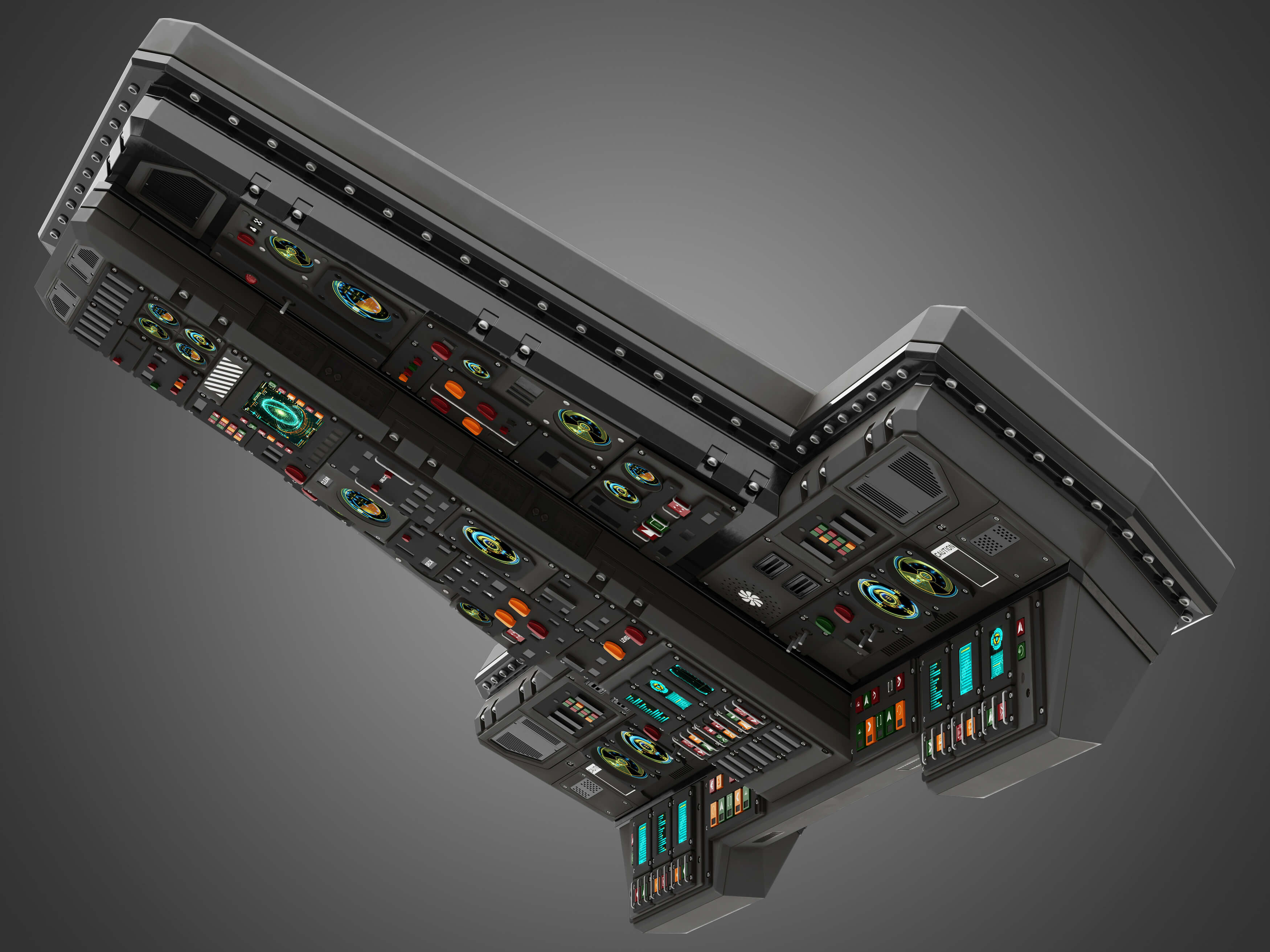 Control Panel 2 - 3D Model by zifir3d