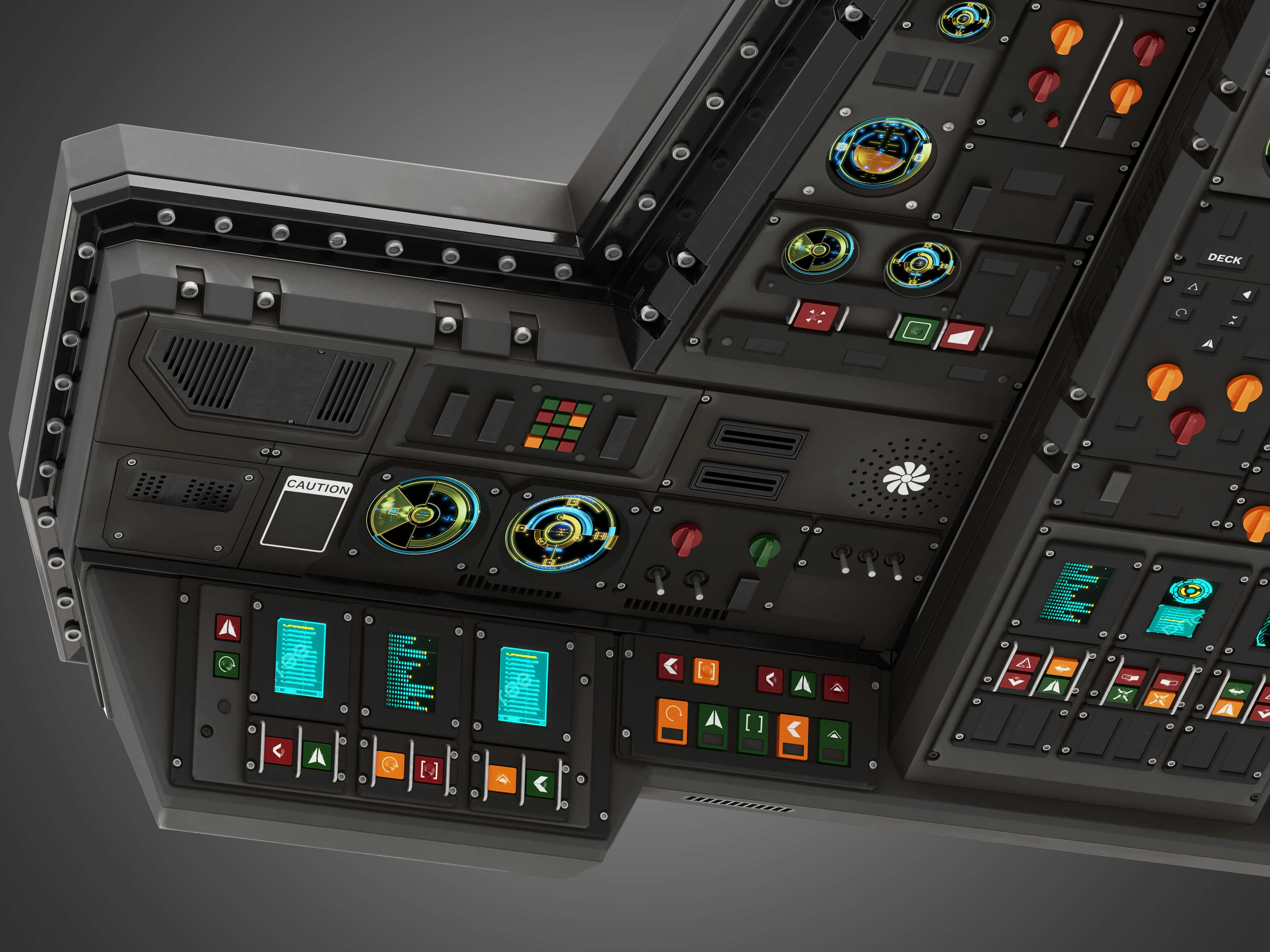 Control Panel 2 - 3D Model by zifir3d
