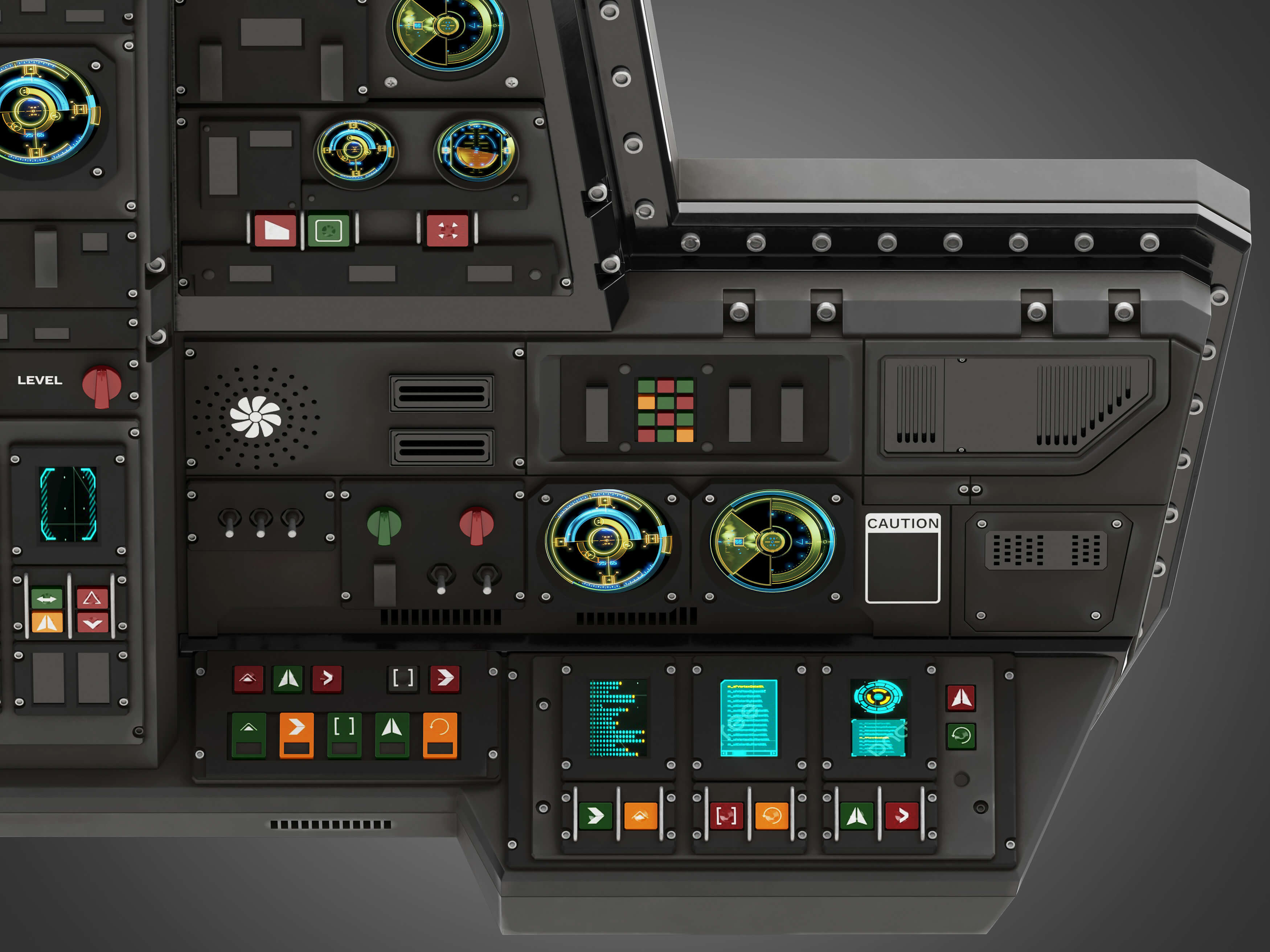 Control Panel 2 - 3D Model by zifir3d