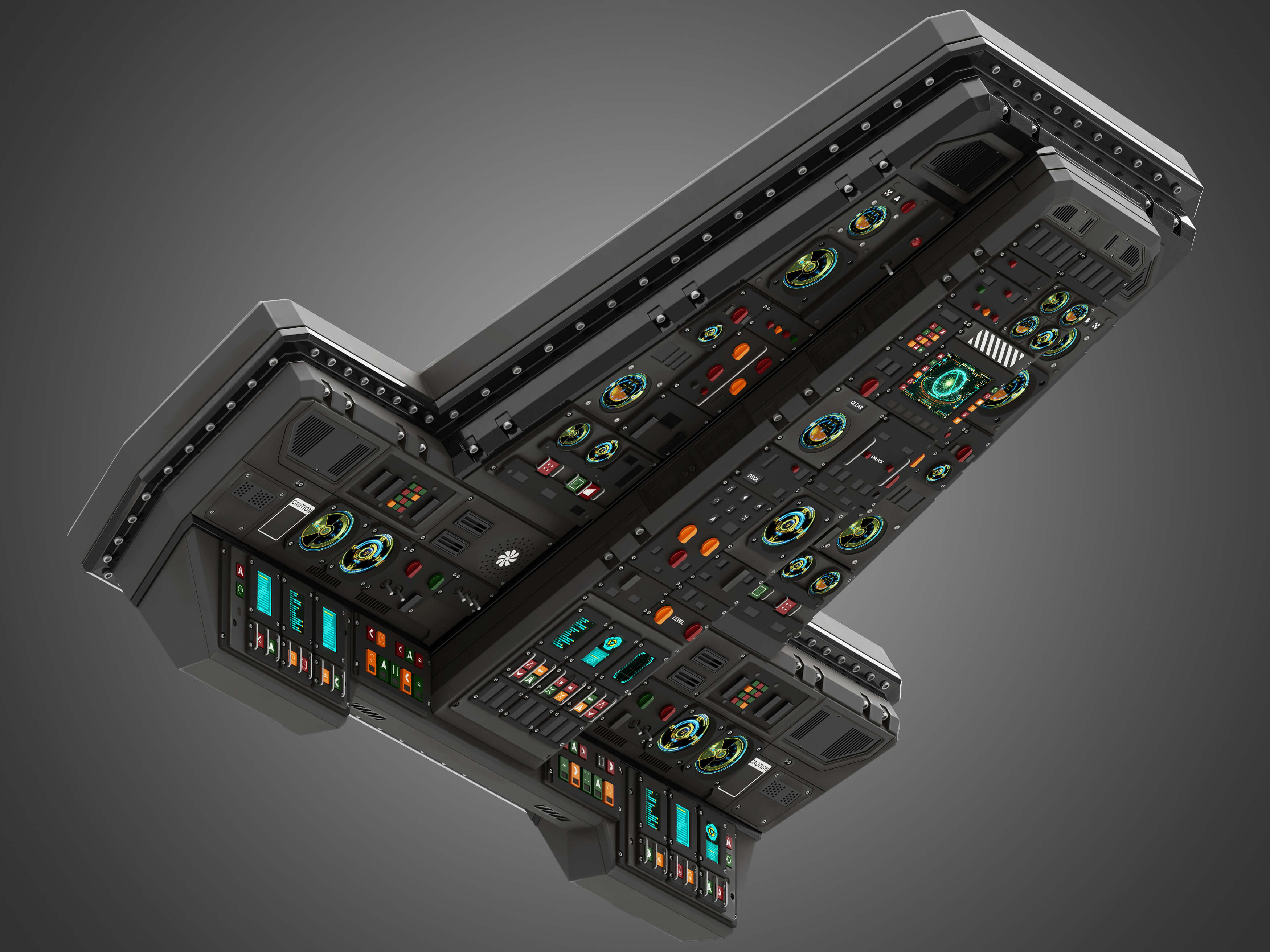 Control Panel 2 - 3D Model by zifir3d