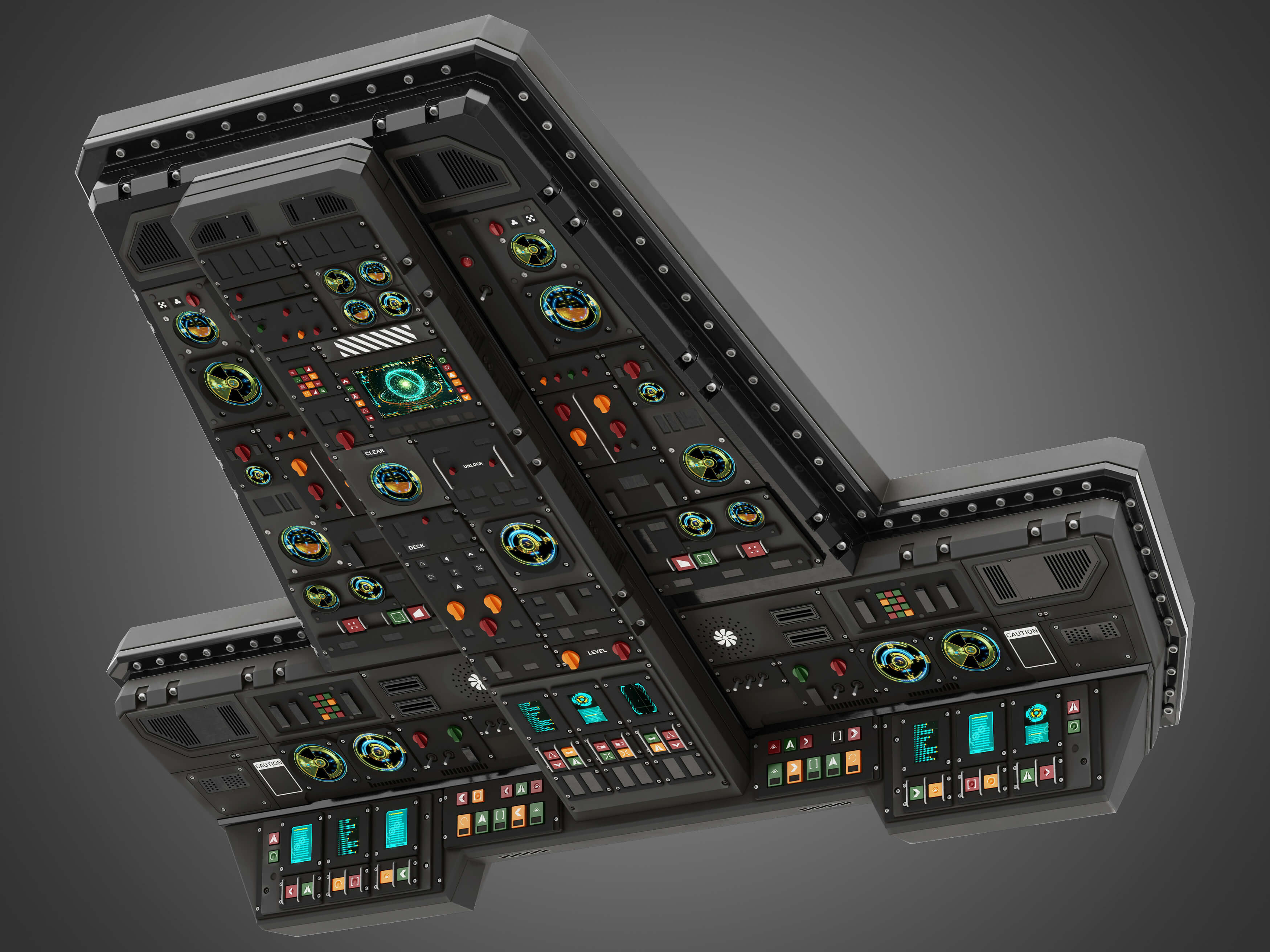 Control Panel 2 - 3D Model by zifir3d
