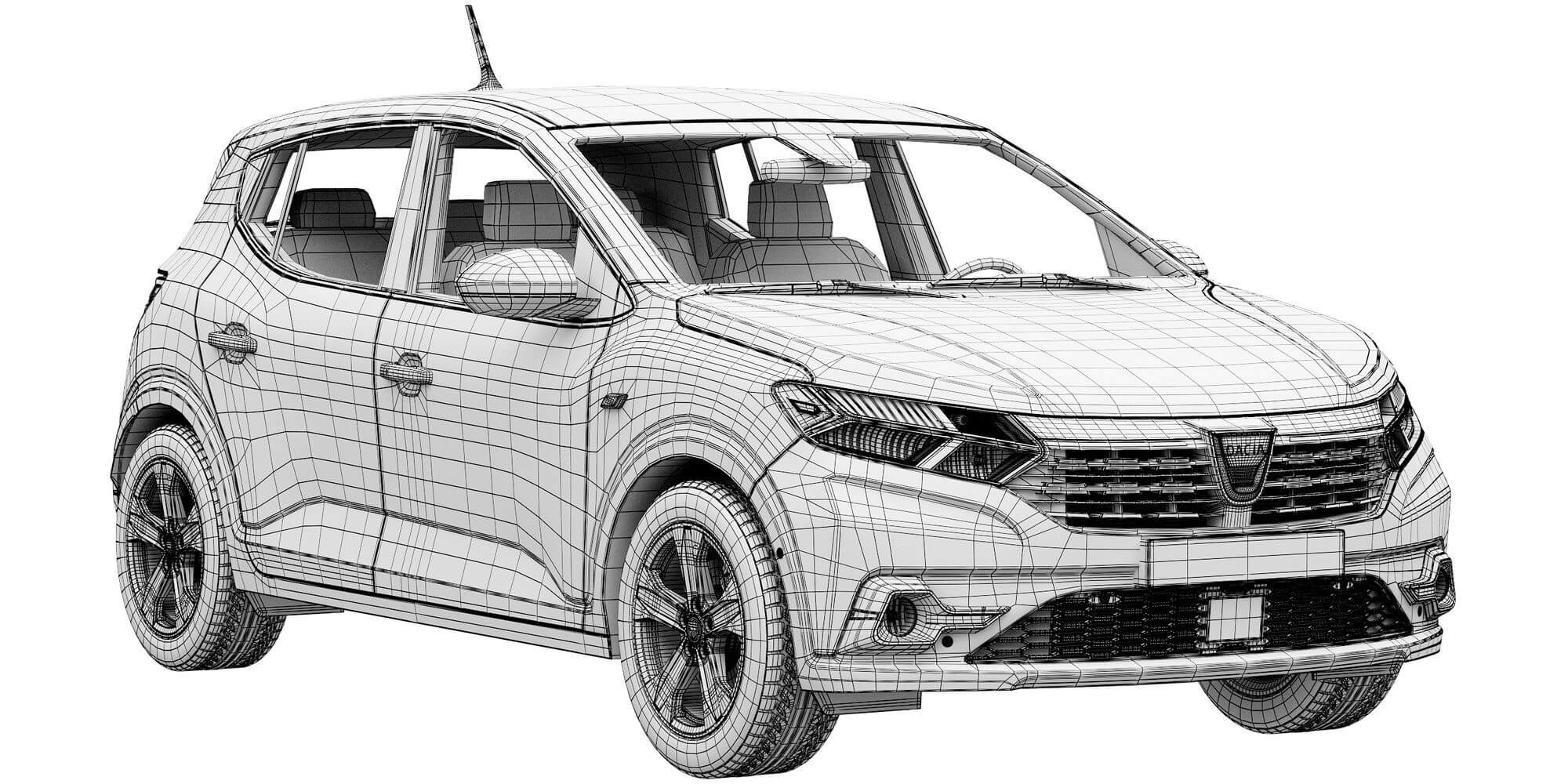 Dacia Sandero - 3D Model by zifir3d