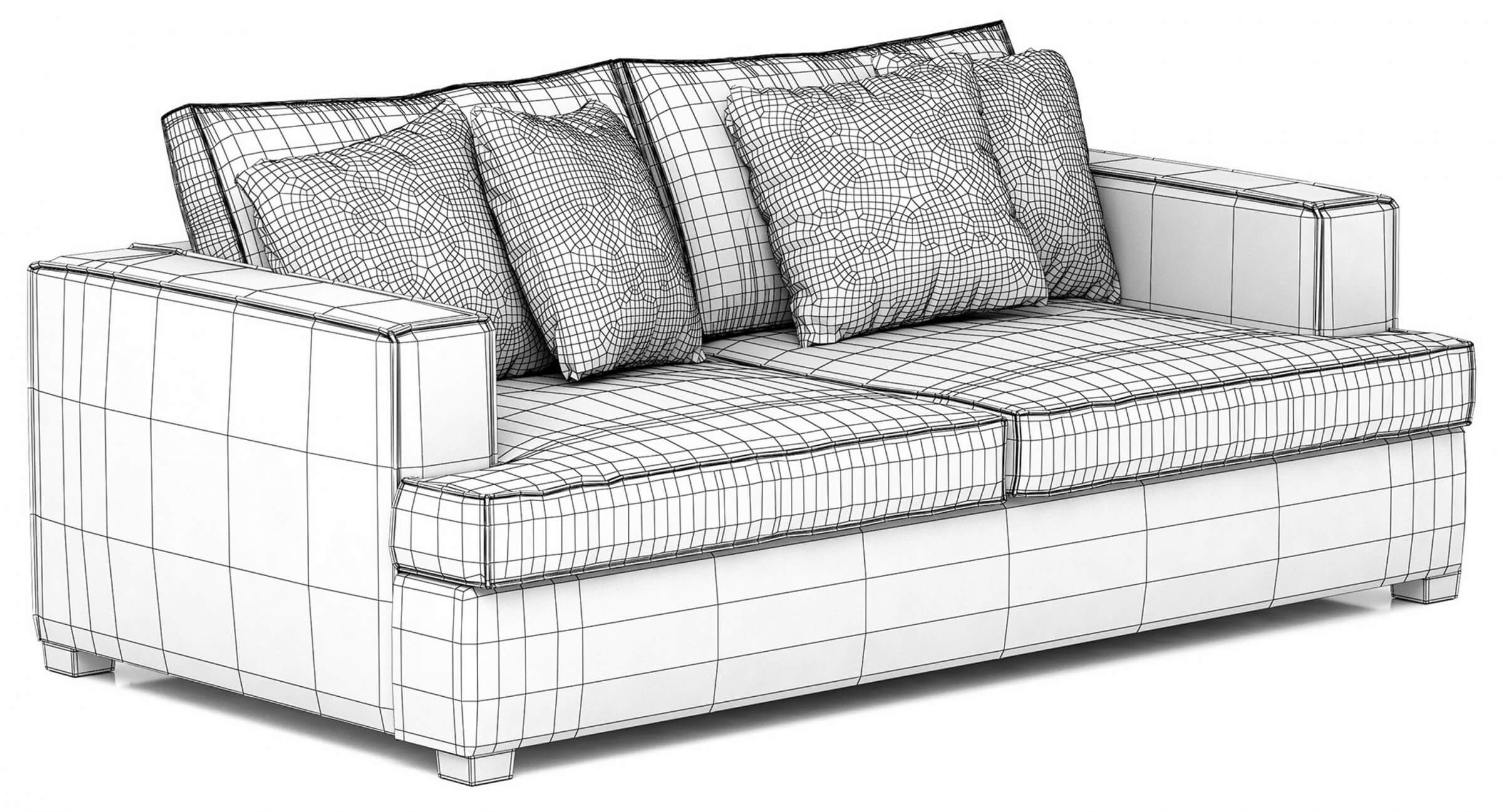 Dantone Home Lester Sofa - 3D Model by zifir3d