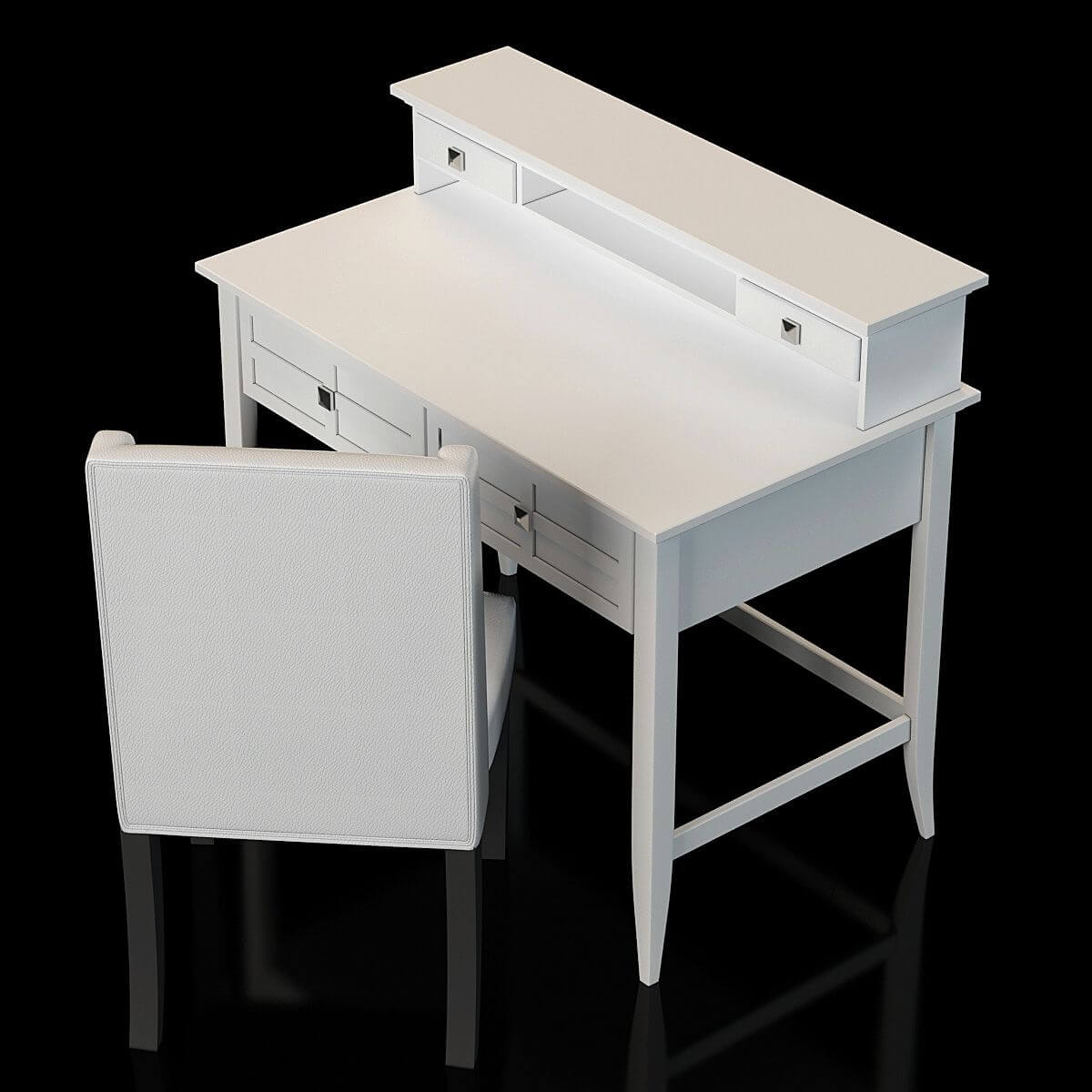 Desk and Chair - 3D Model by zifir3d