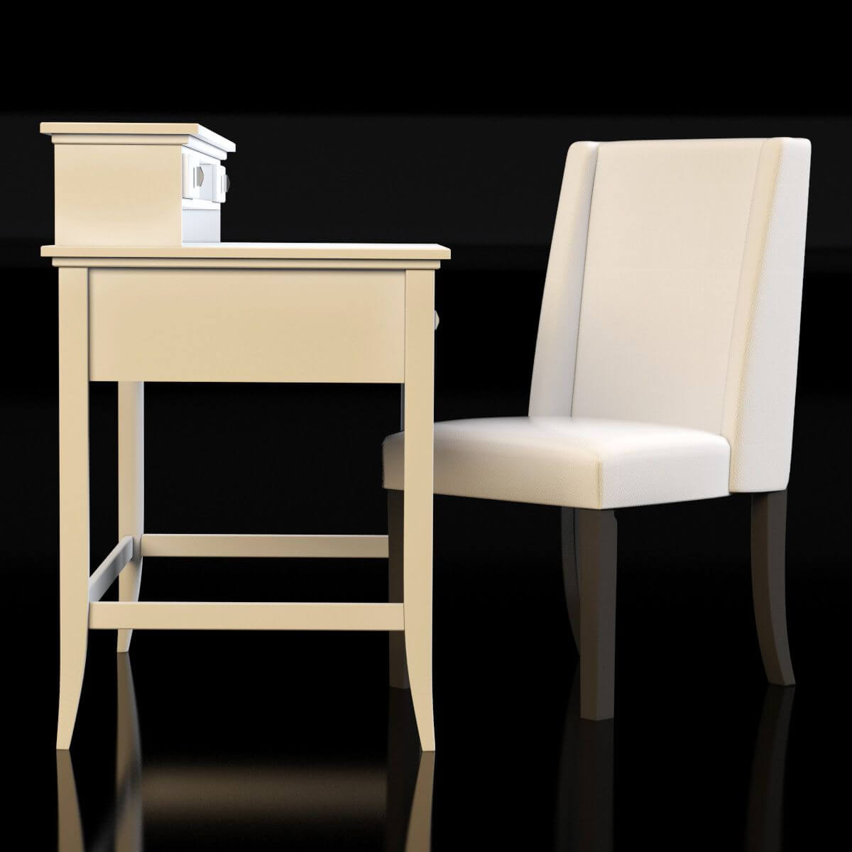 Desk and Chair - 3D Model by zifir3d