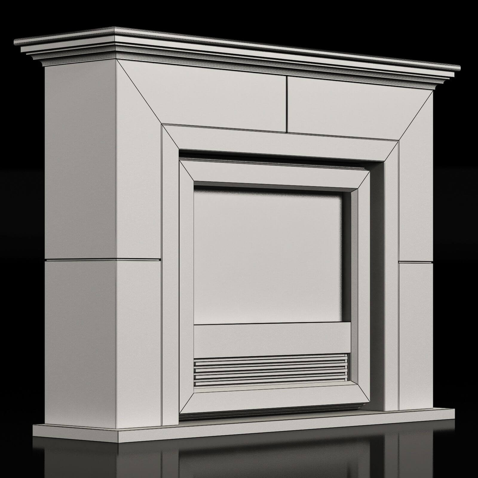 Dimplex Opti-Myst Fireplace 3D Model by zifir3d