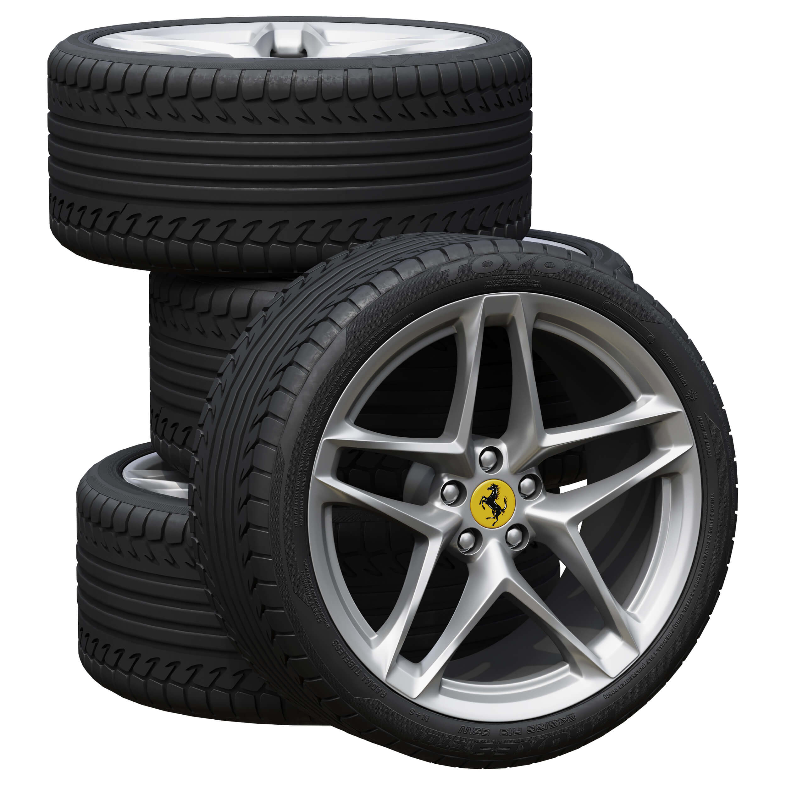 Ferrari Tires 2 - 3D Model by zifir3d