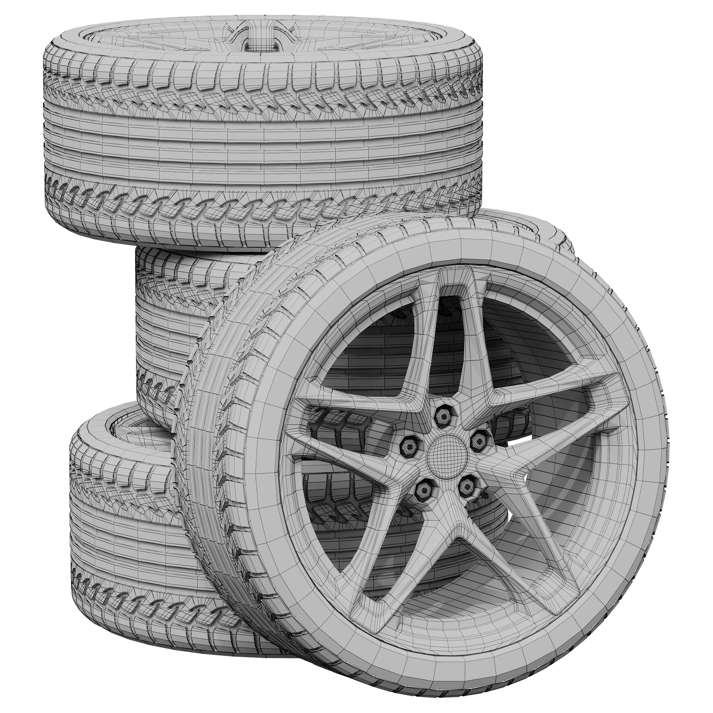 Ferrari Tires 2 - 3D Model by zifir3d