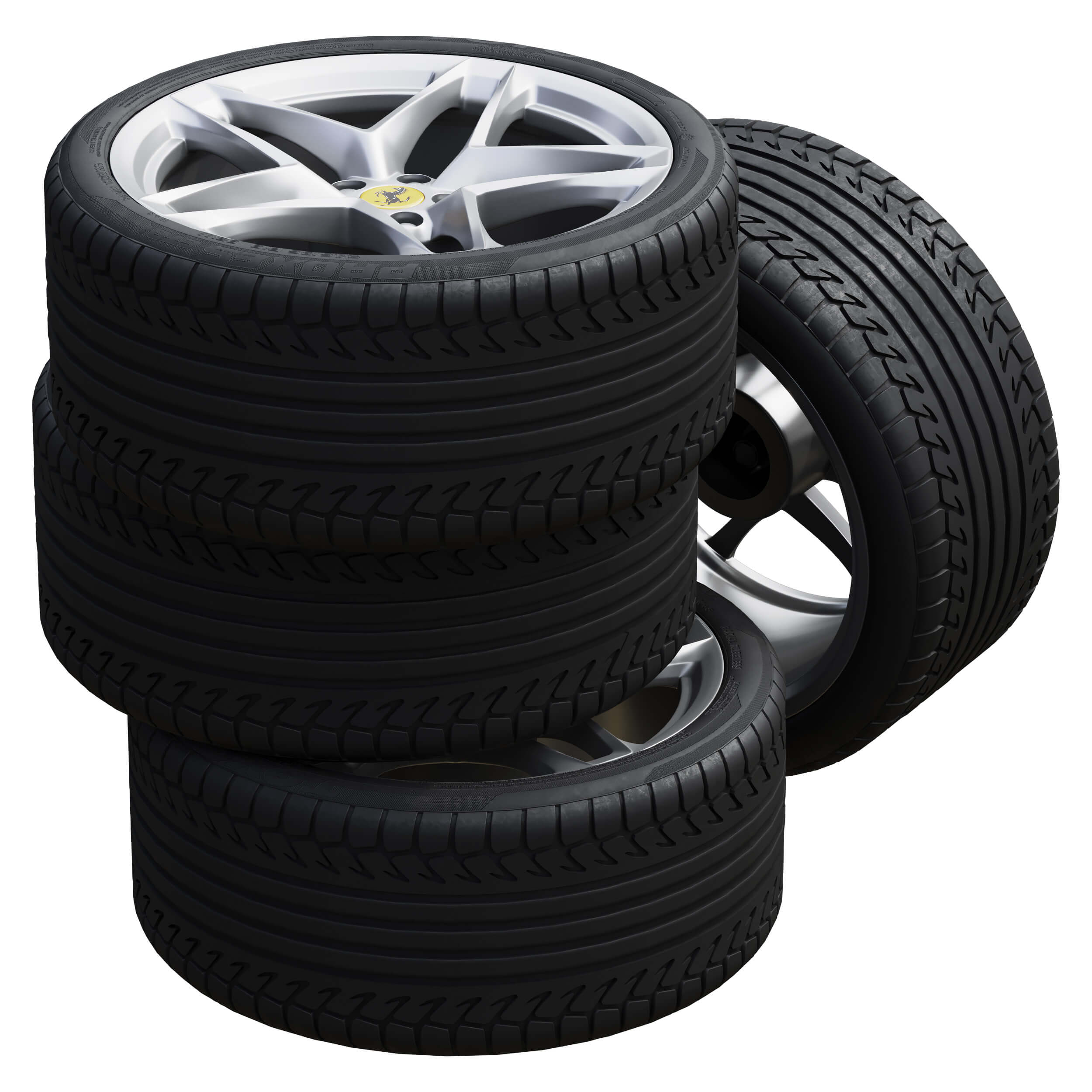 Ferrari Tires 2 - 3D Model by zifir3d