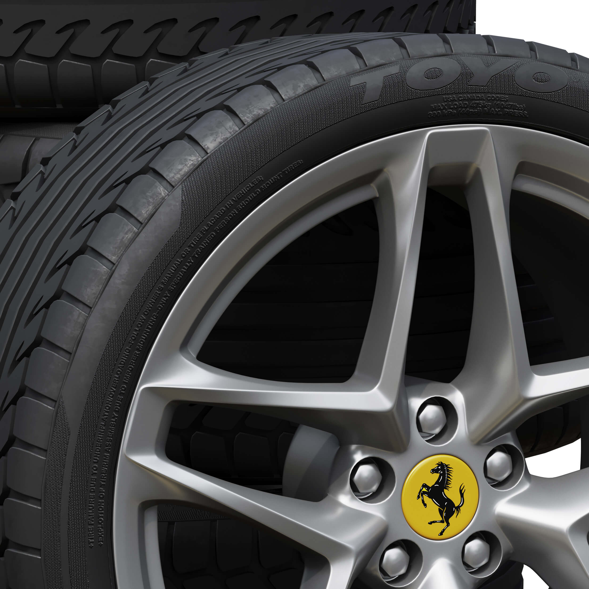 Ferrari Tires 2 - 3D Model by zifir3d