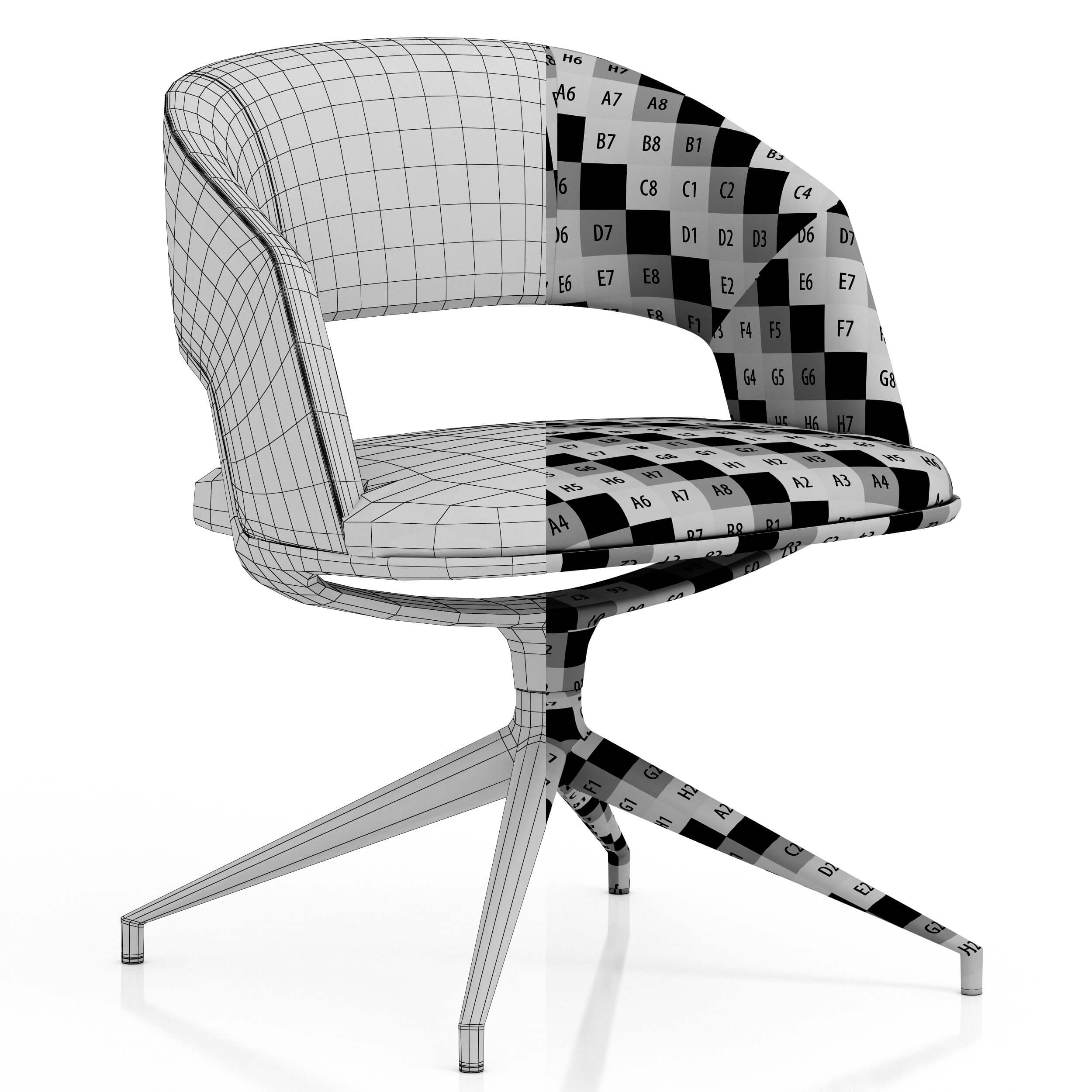 Flexform Alma 2 Chair - 3D Model by zifir3d