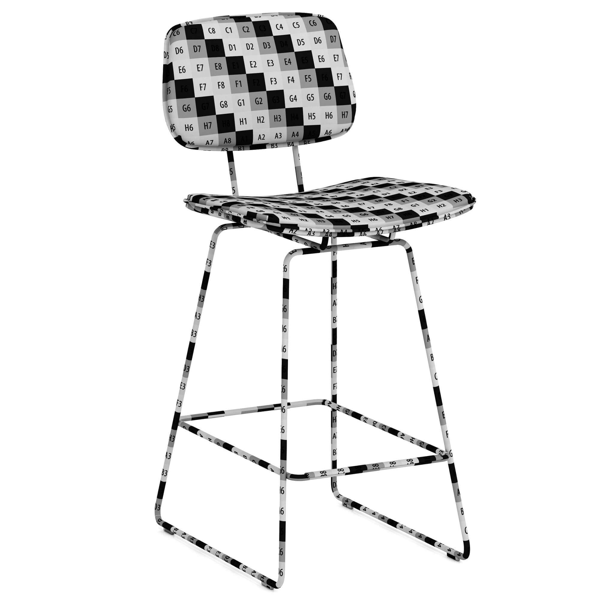 Flexform Echoes Stool - 3D Model by zifir3d