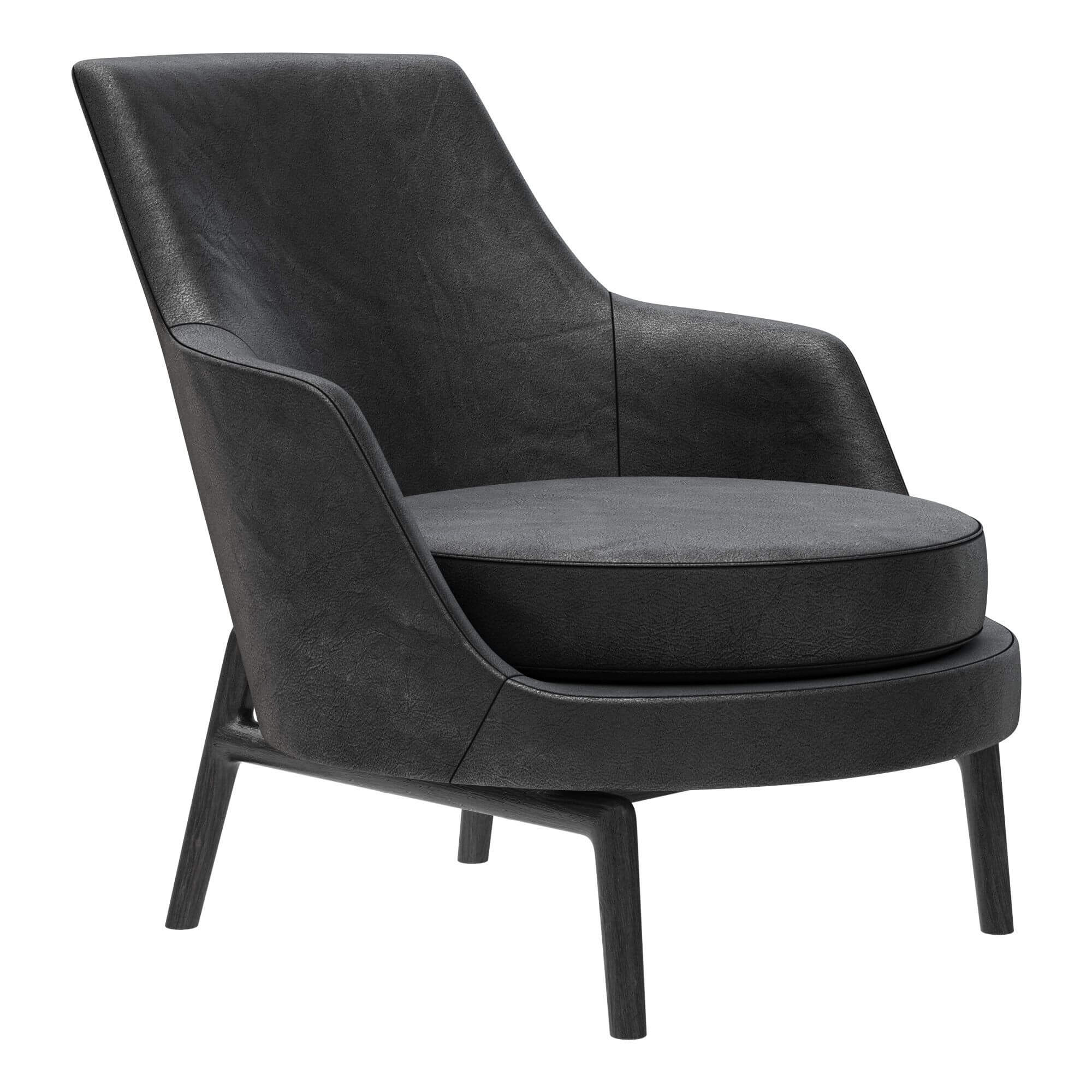 Flexform Leda Leather Chair - 3D Model by zifir3d