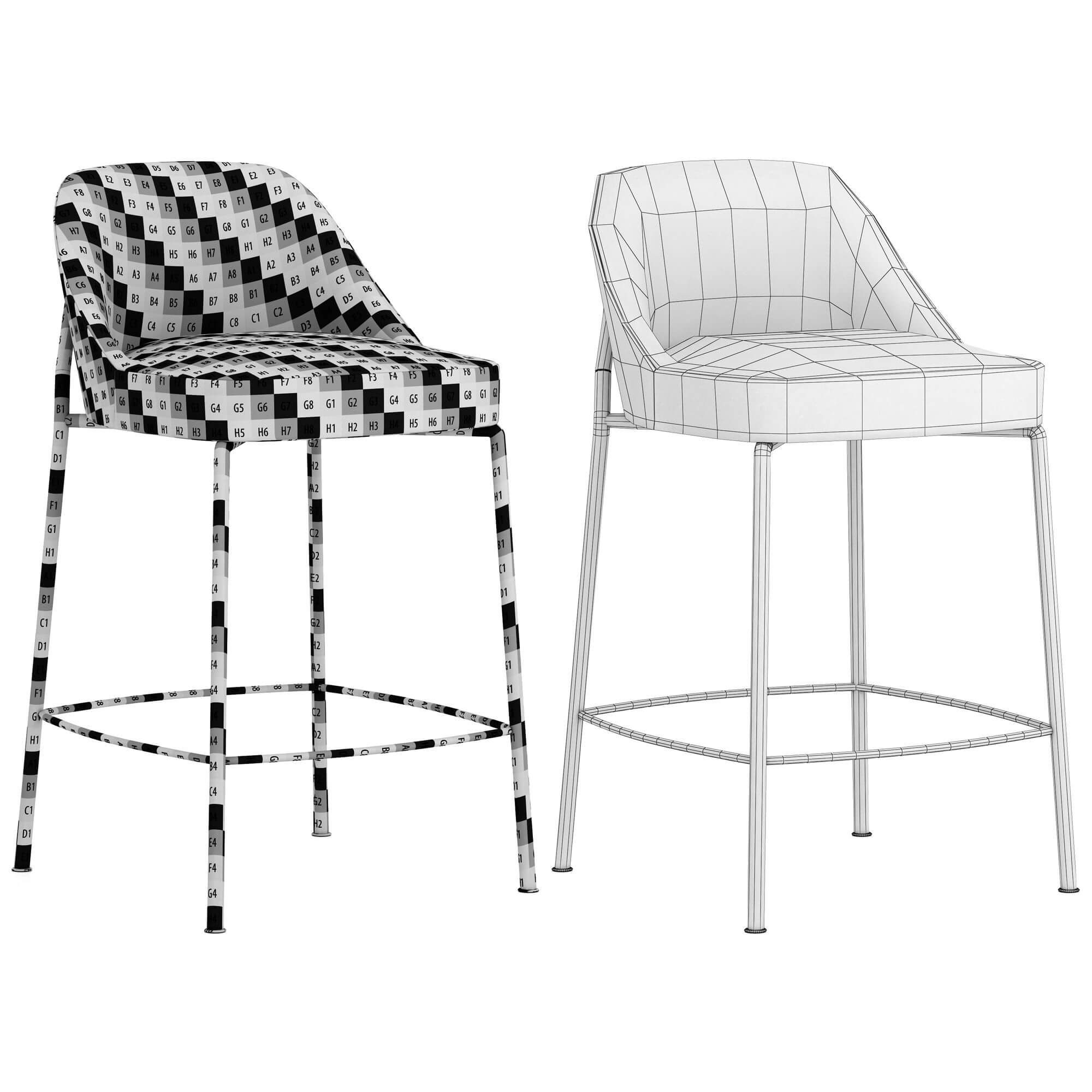 Flexform Marley Stool - 3D Model by zifir3d