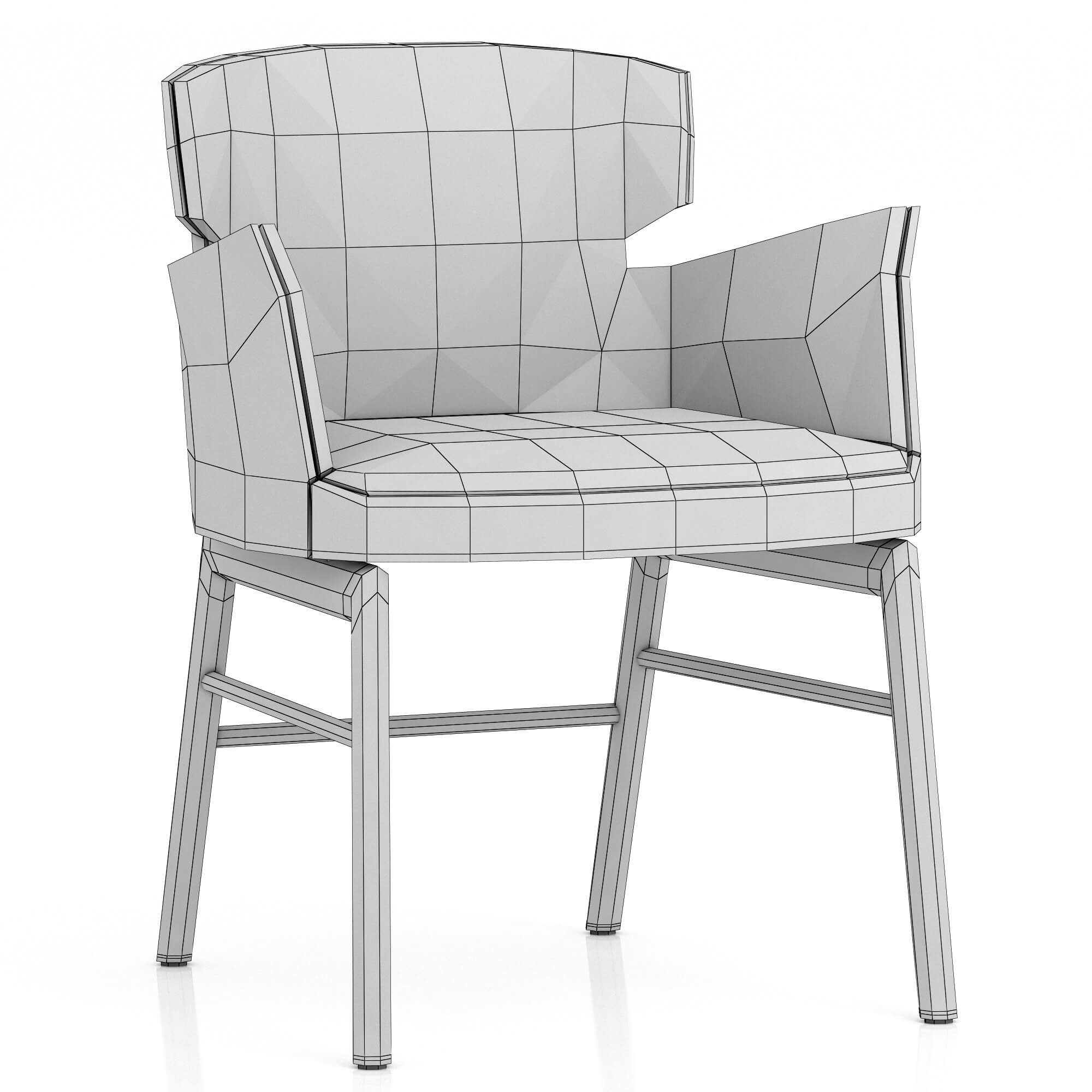 Flexform Vesta Dining Chair - 3D Model by zifir3d