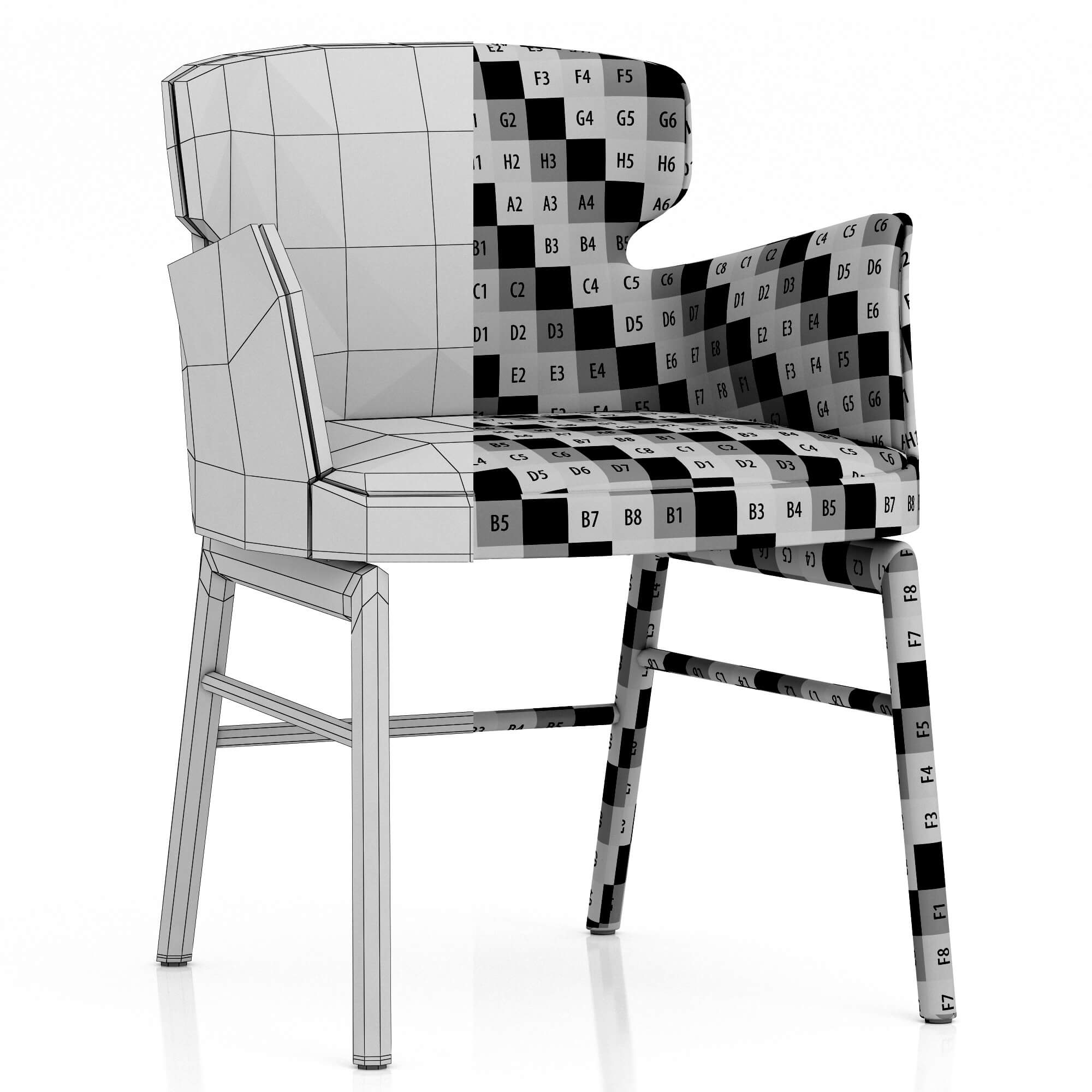 Flexform Vesta Dining Chair - 3D Model by zifir3d