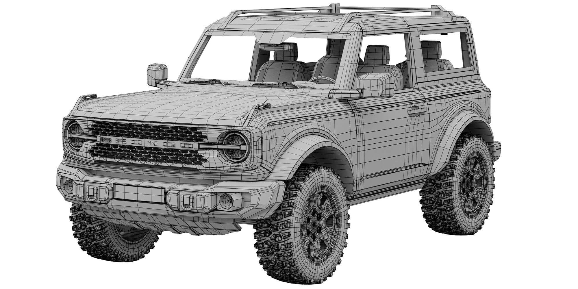 Ford Bronco 2 Door - 3D Model by zifir3d