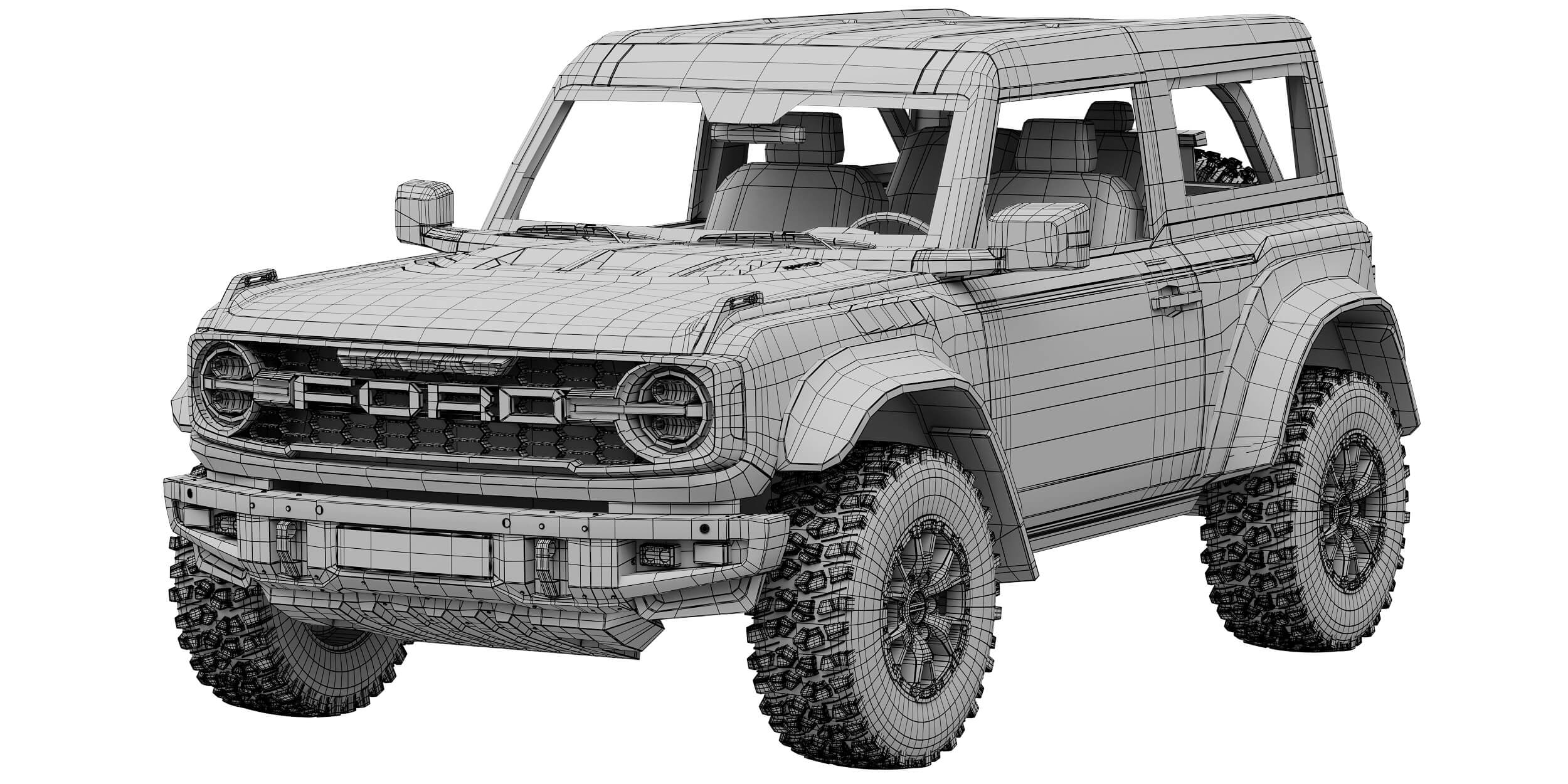 Ford Bronco Raptor 2-Door 3D Model by zifir3d