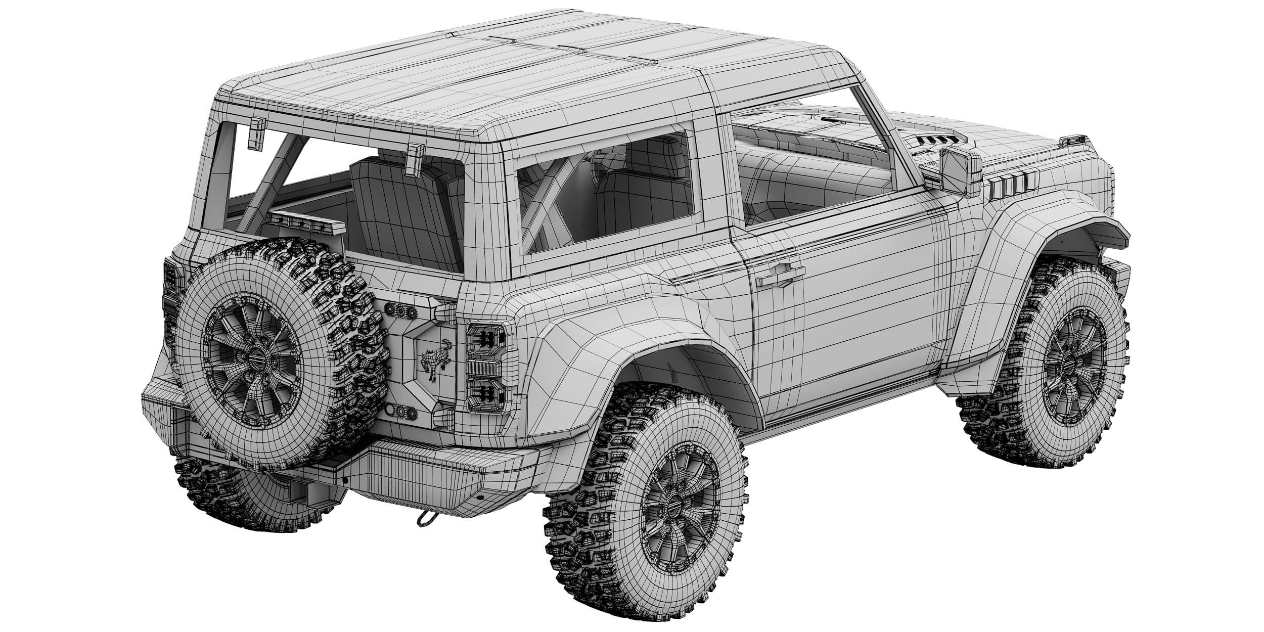 Ford Bronco Raptor 2-Door 3D Model by zifir3d