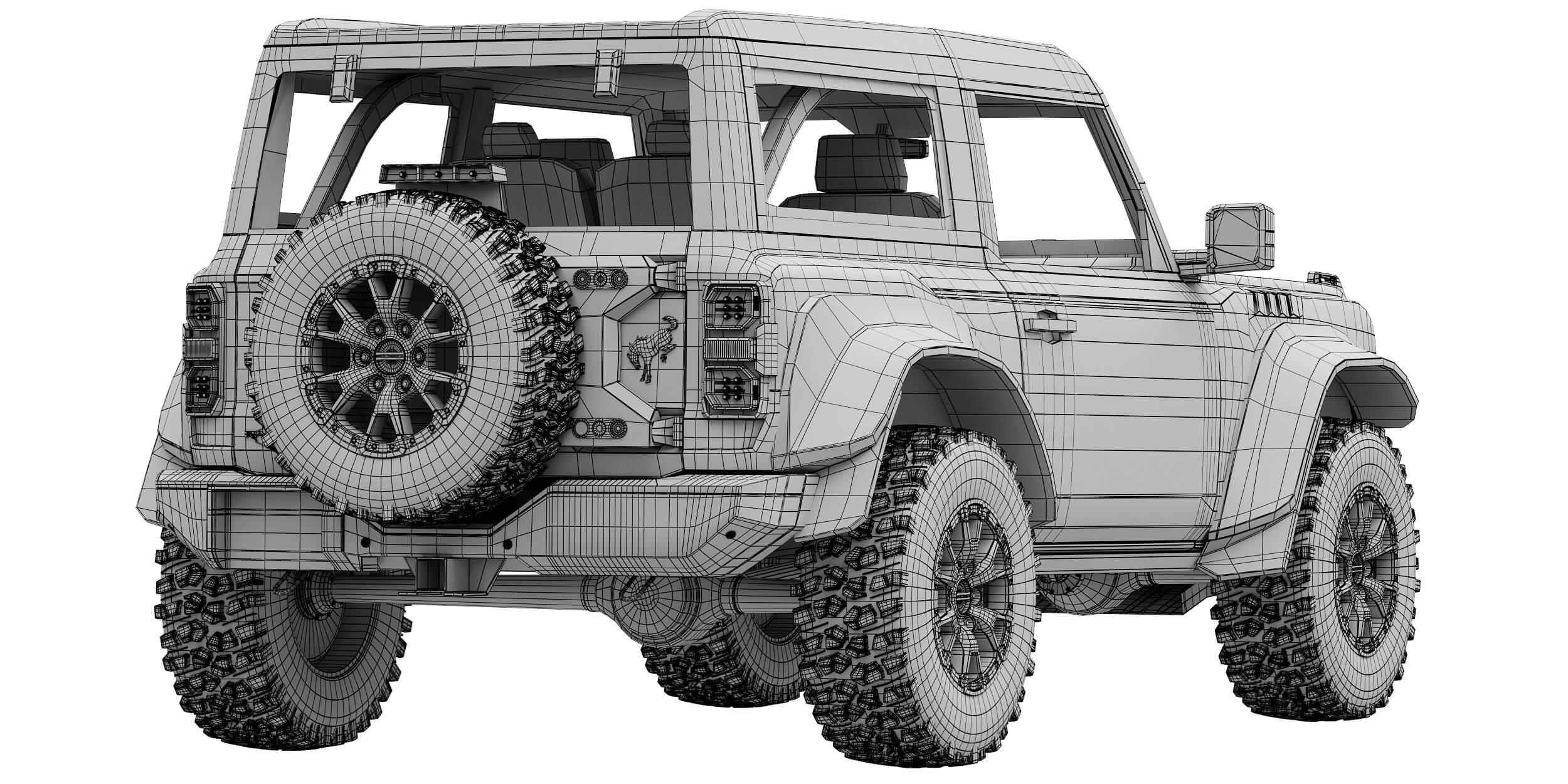Ford Bronco Raptor 2-Door 3D Model by zifir3d
