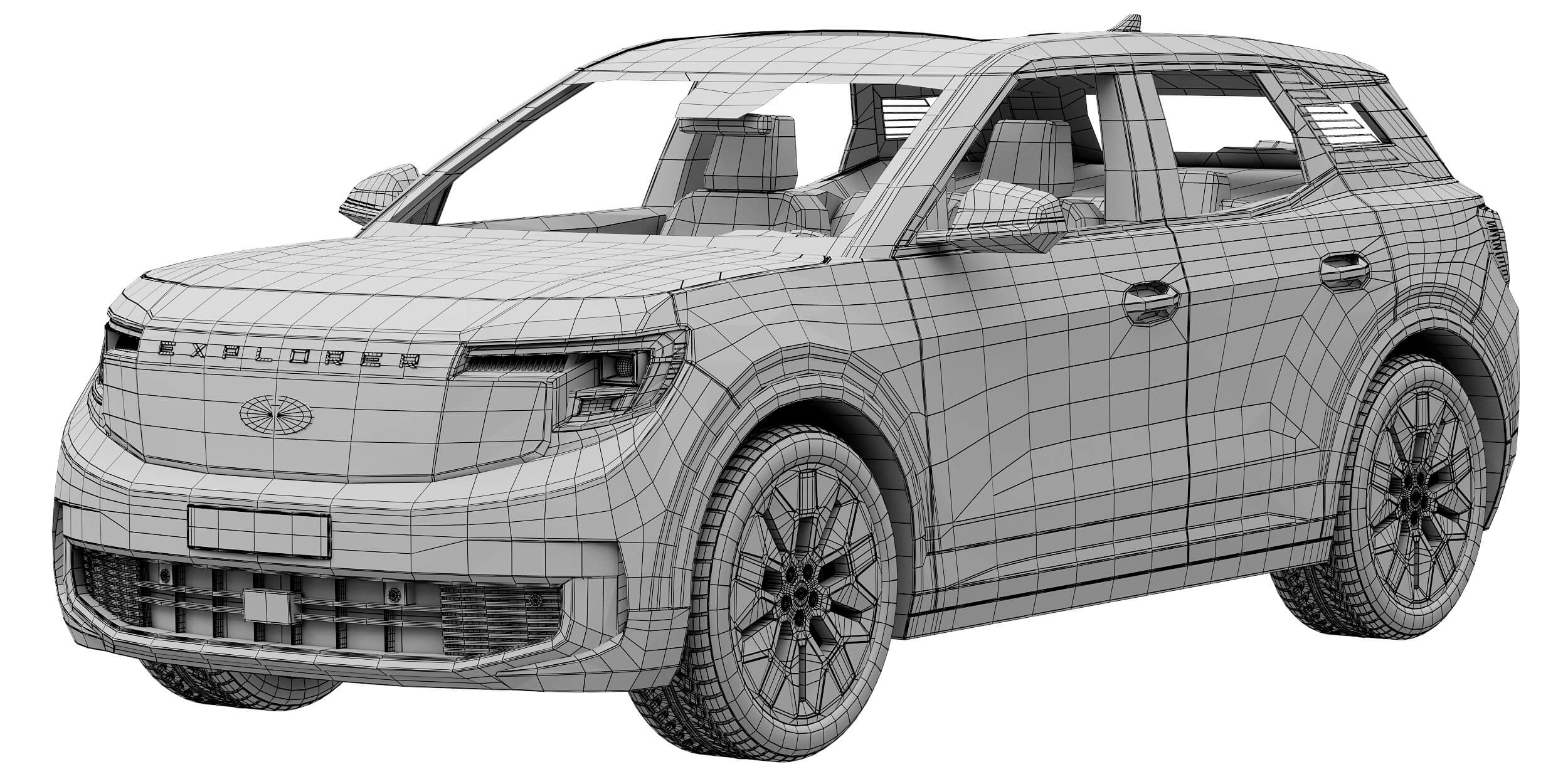 Ford Explorer 2024 - 3D Model by zifir3d