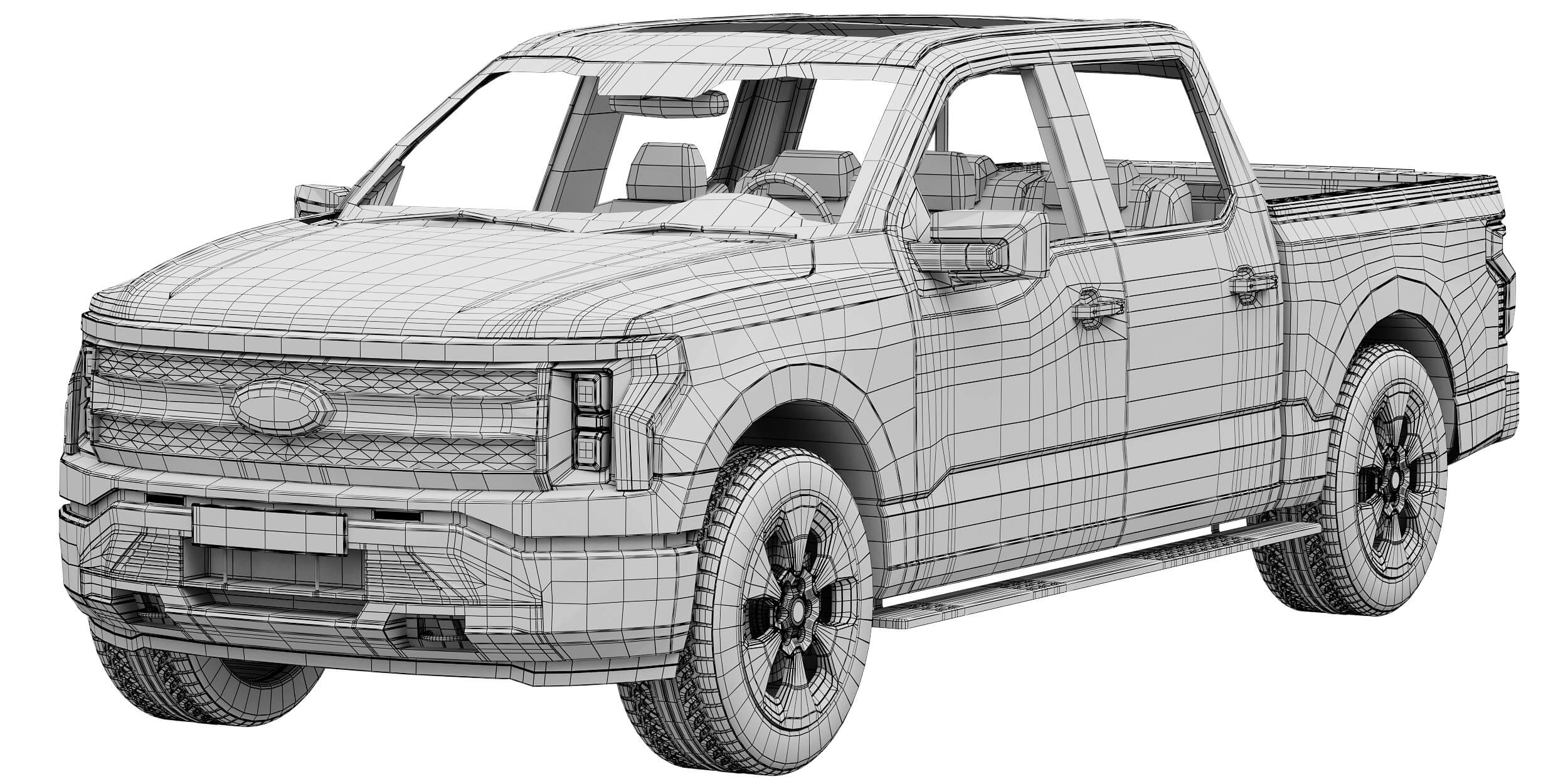 Ford F-150 Lightning 3D Model by zifir3d