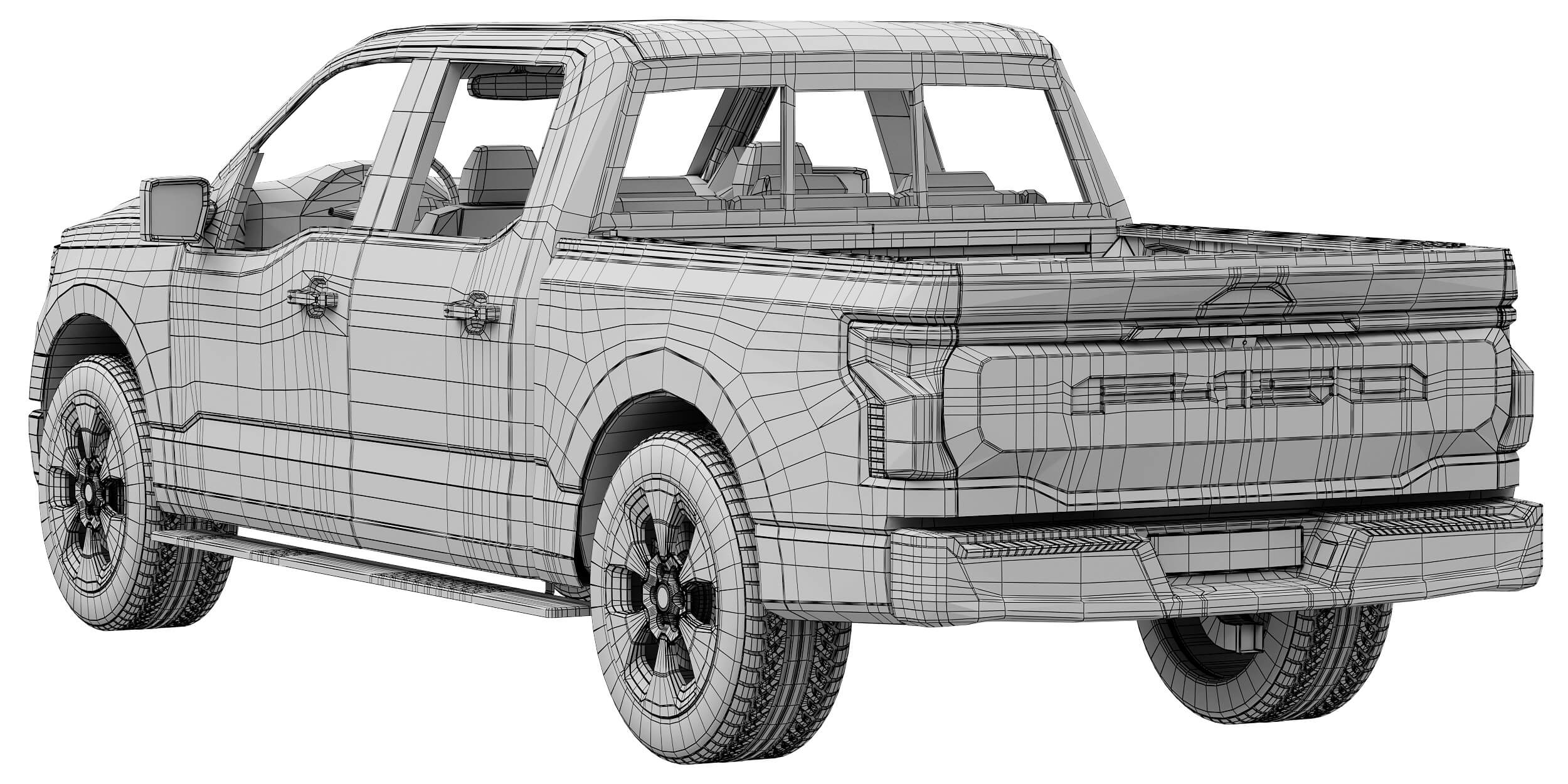 Ford F-150 Lightning 3D Model by zifir3d