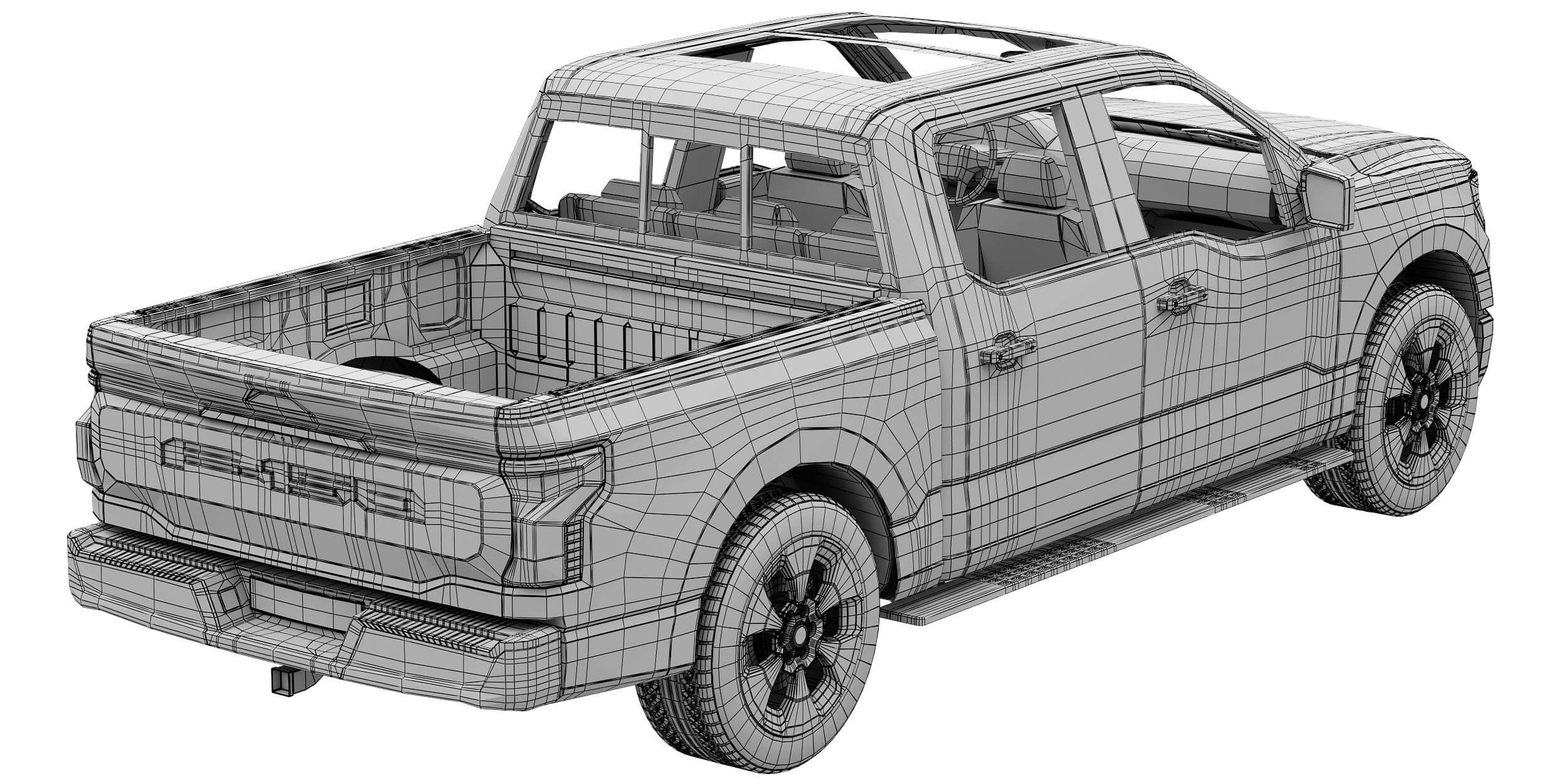 Ford F-150 Lightning 3D Model by zifir3d