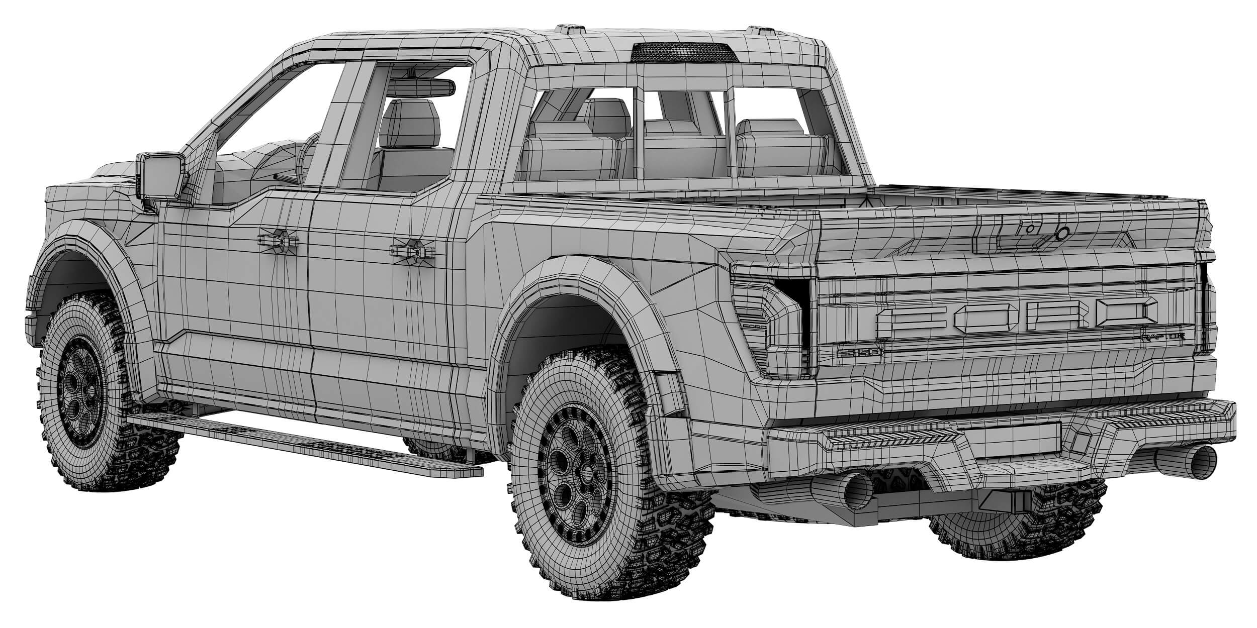 Ford F-150 Raptor 2024 3D Model by zifir3d