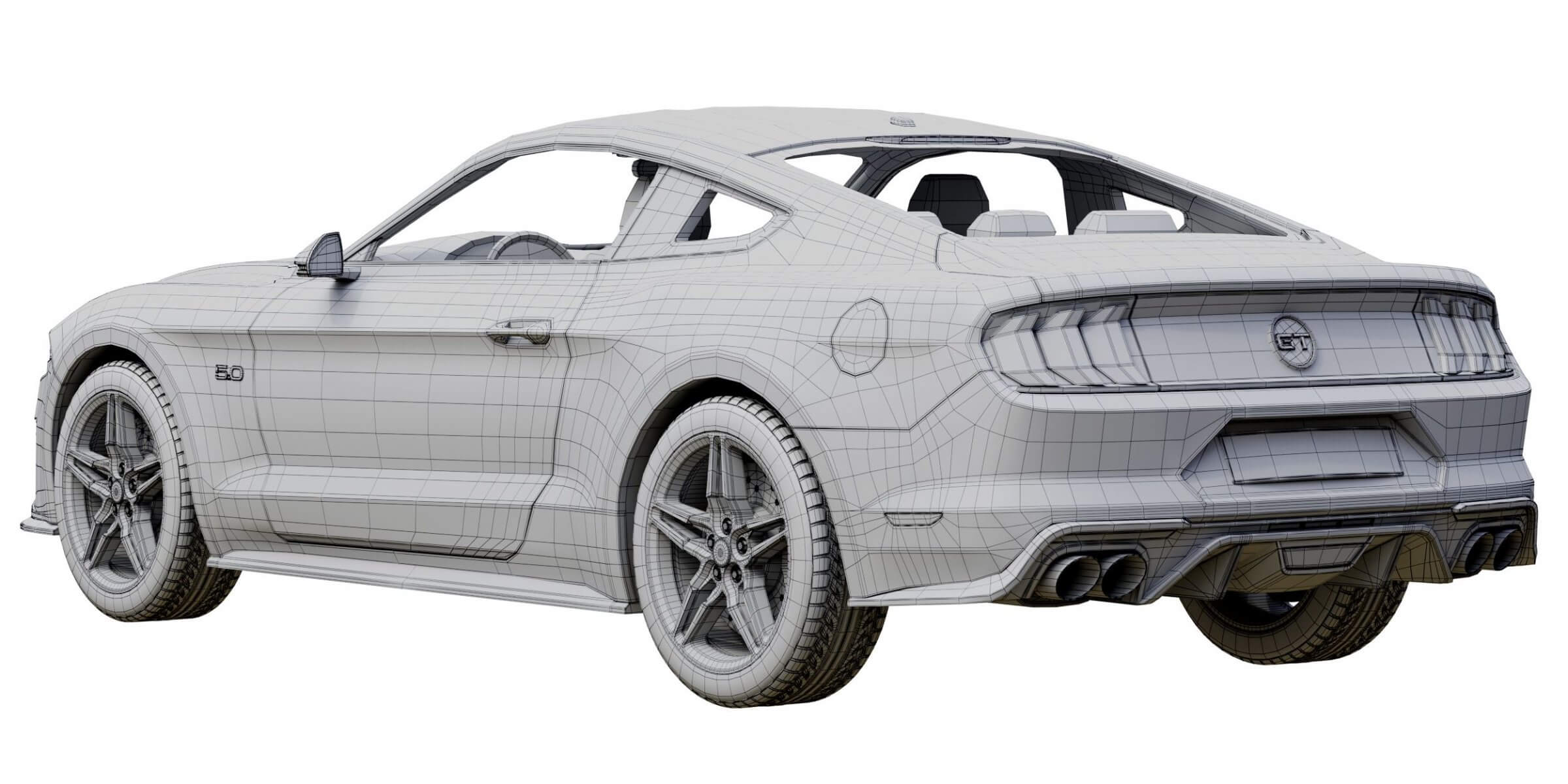 Ford Mustang GT - 3D Model by zifir3d