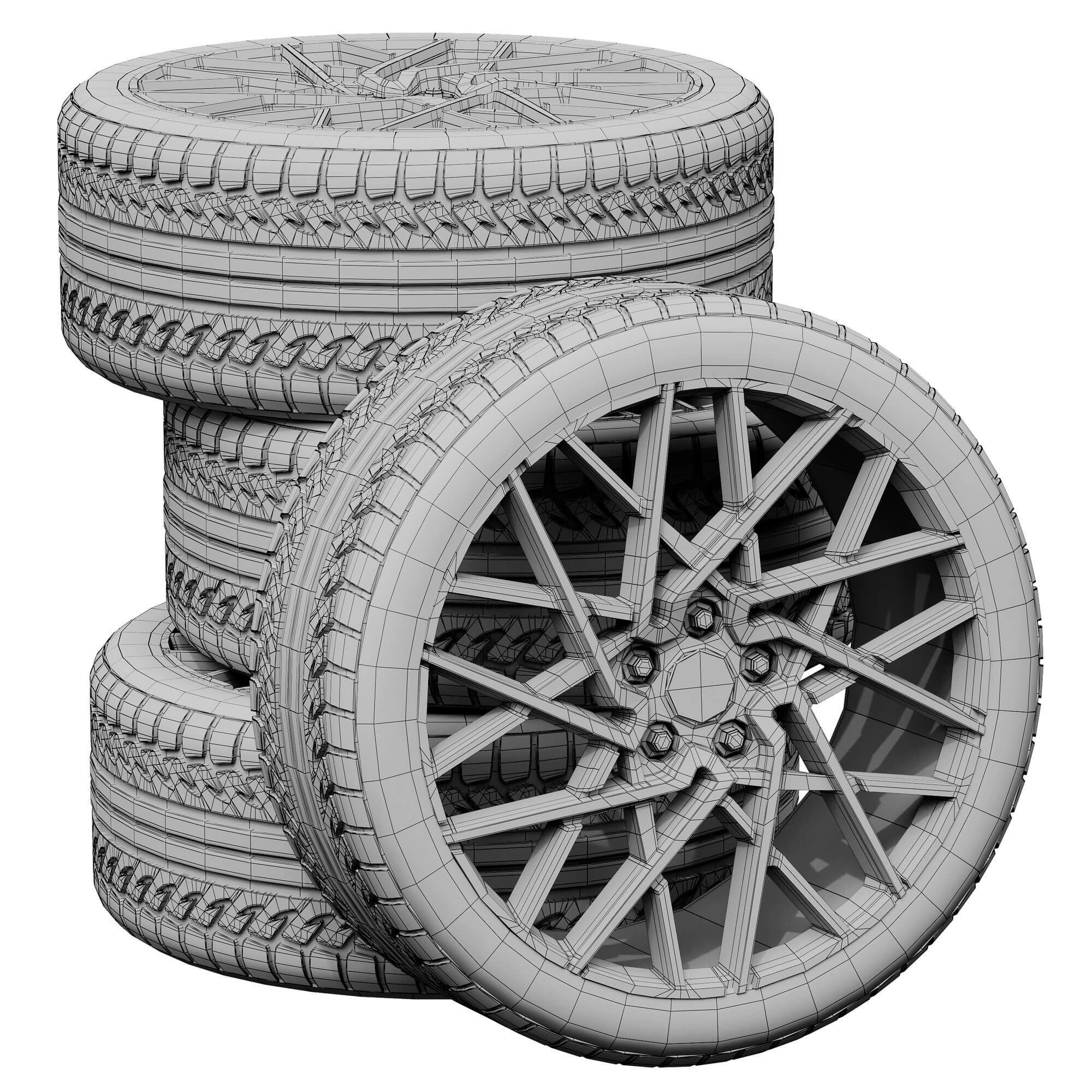 Ford Mustang Mach-E Tire 2 3D Model by zifir3d