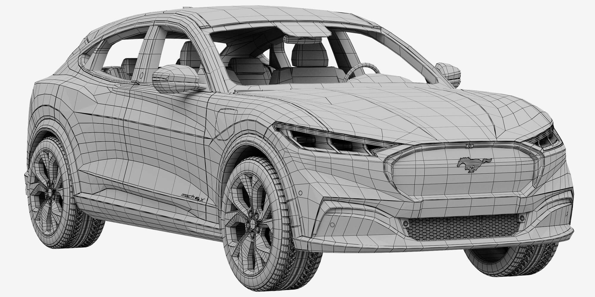 Ford Mustang Mach-E 3D Model by zifir3d