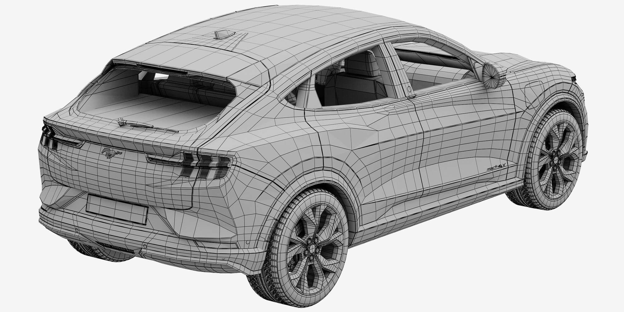 Ford Mustang Mach-E 3D Model by zifir3d