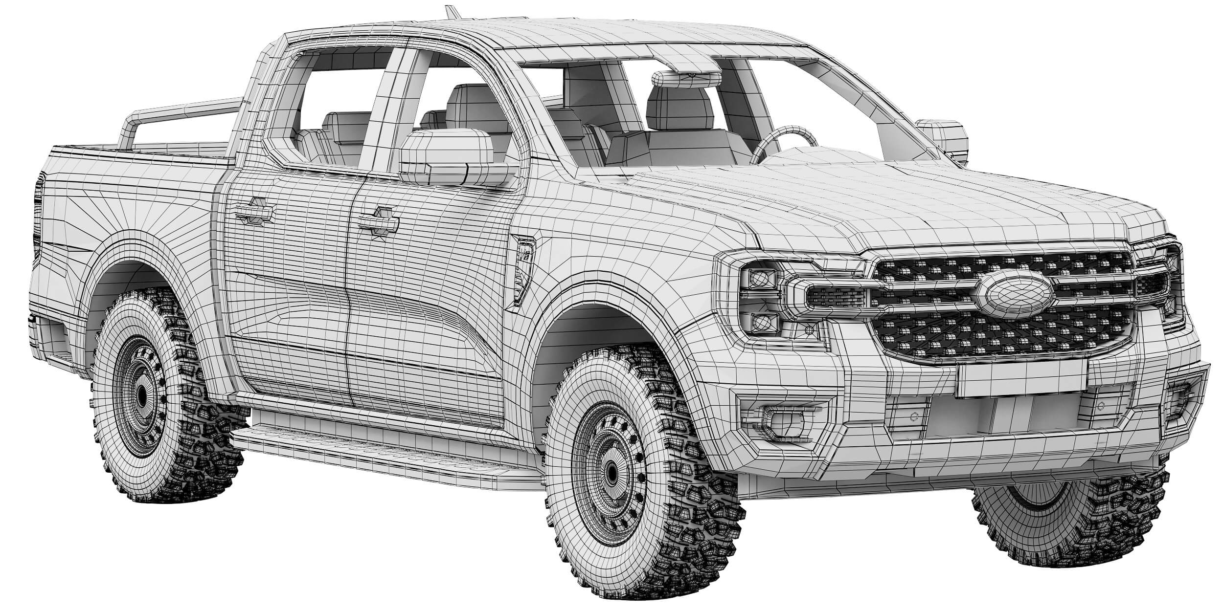 Ford Ranger XLT 2023 - 3D Model by zifir3d