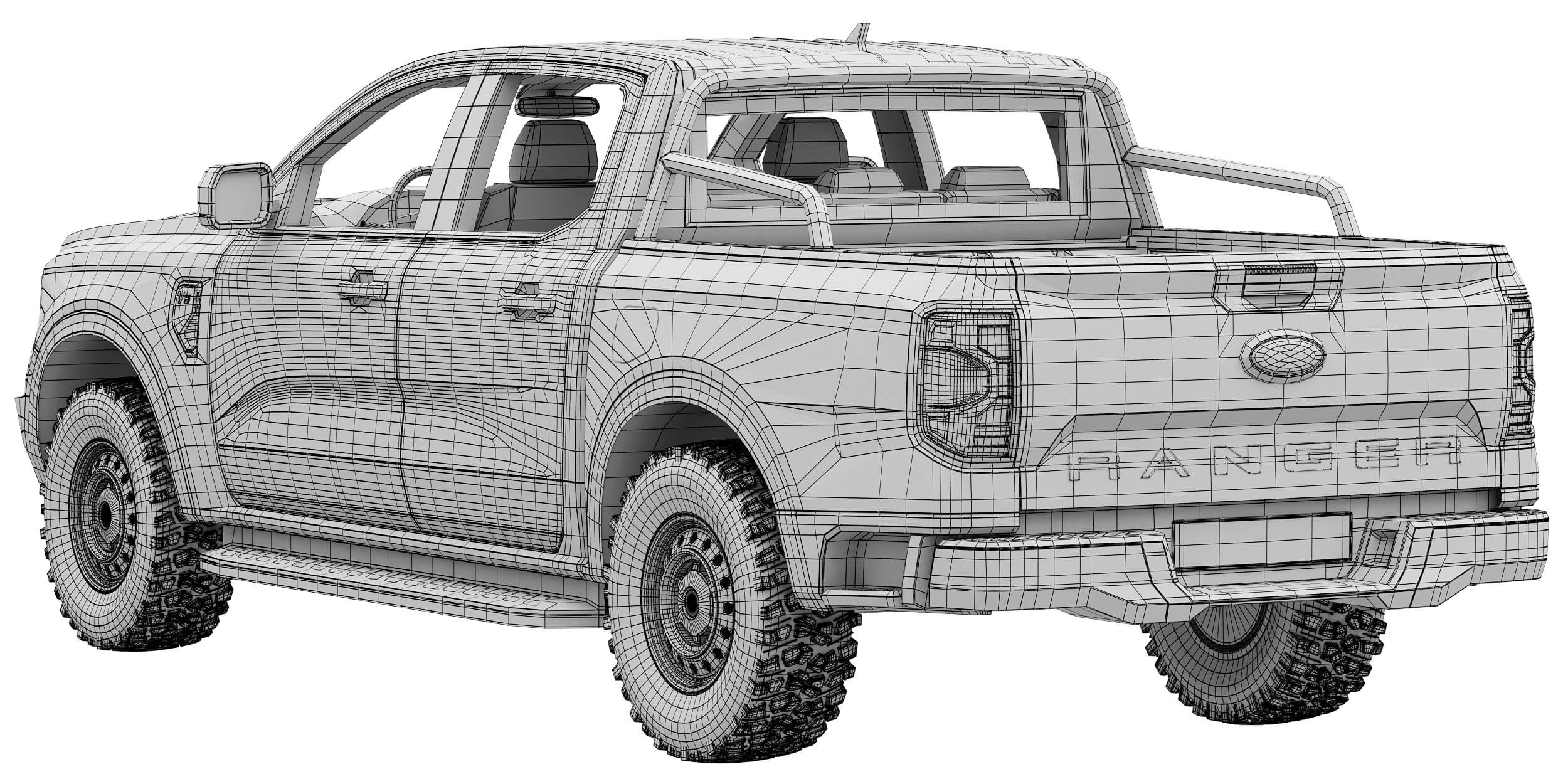 Ford Ranger XLT 2023 - 3D Model by zifir3d
