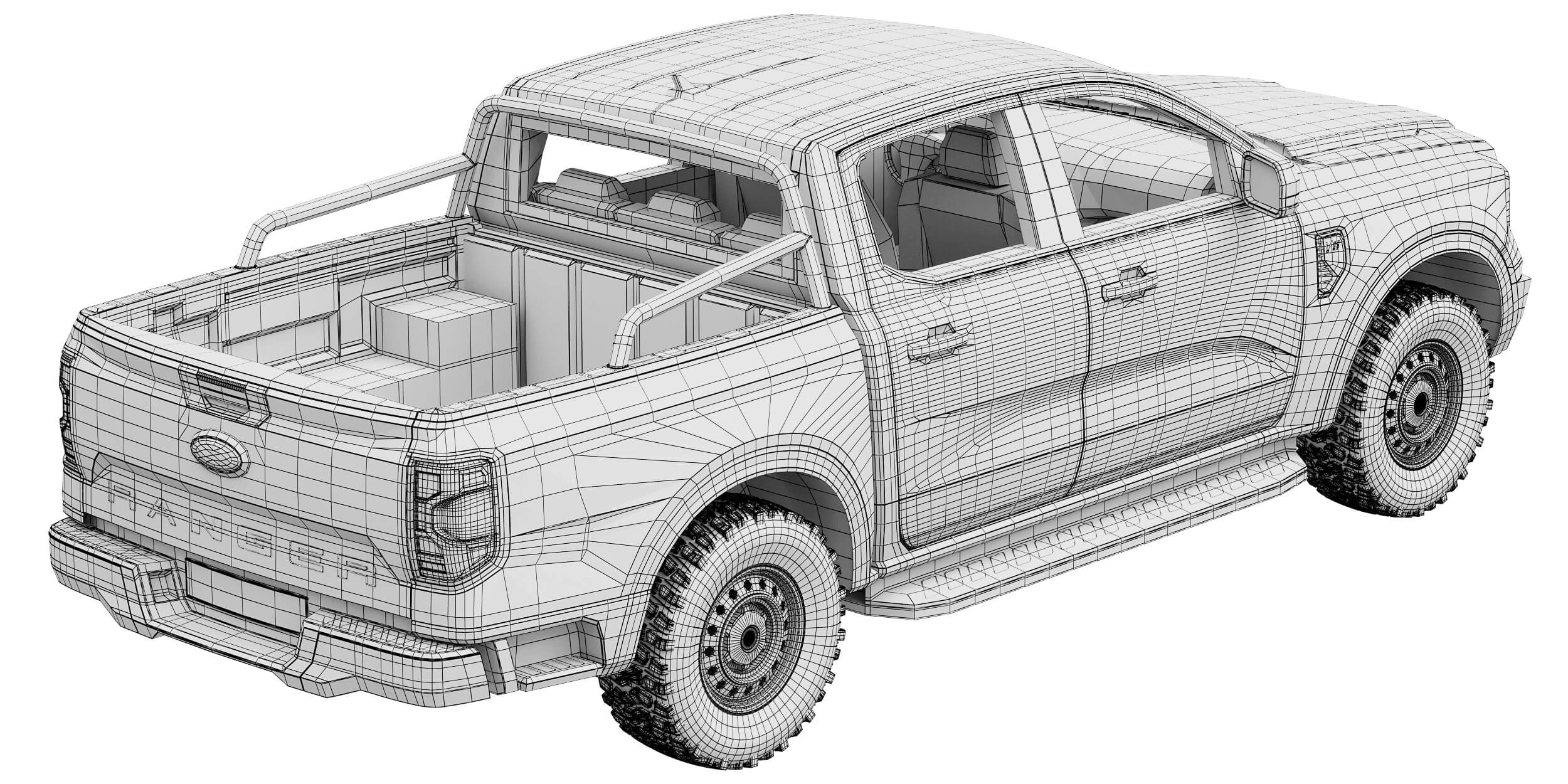 Ford Ranger XLT 2023 - 3D Model by zifir3d