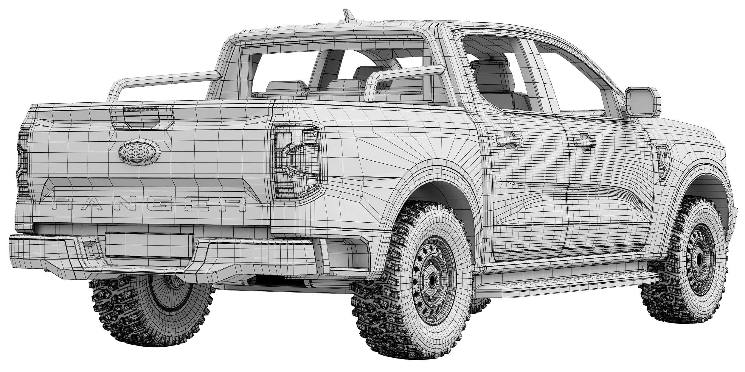 Ford Ranger XLT 2023 - 3D Model by zifir3d