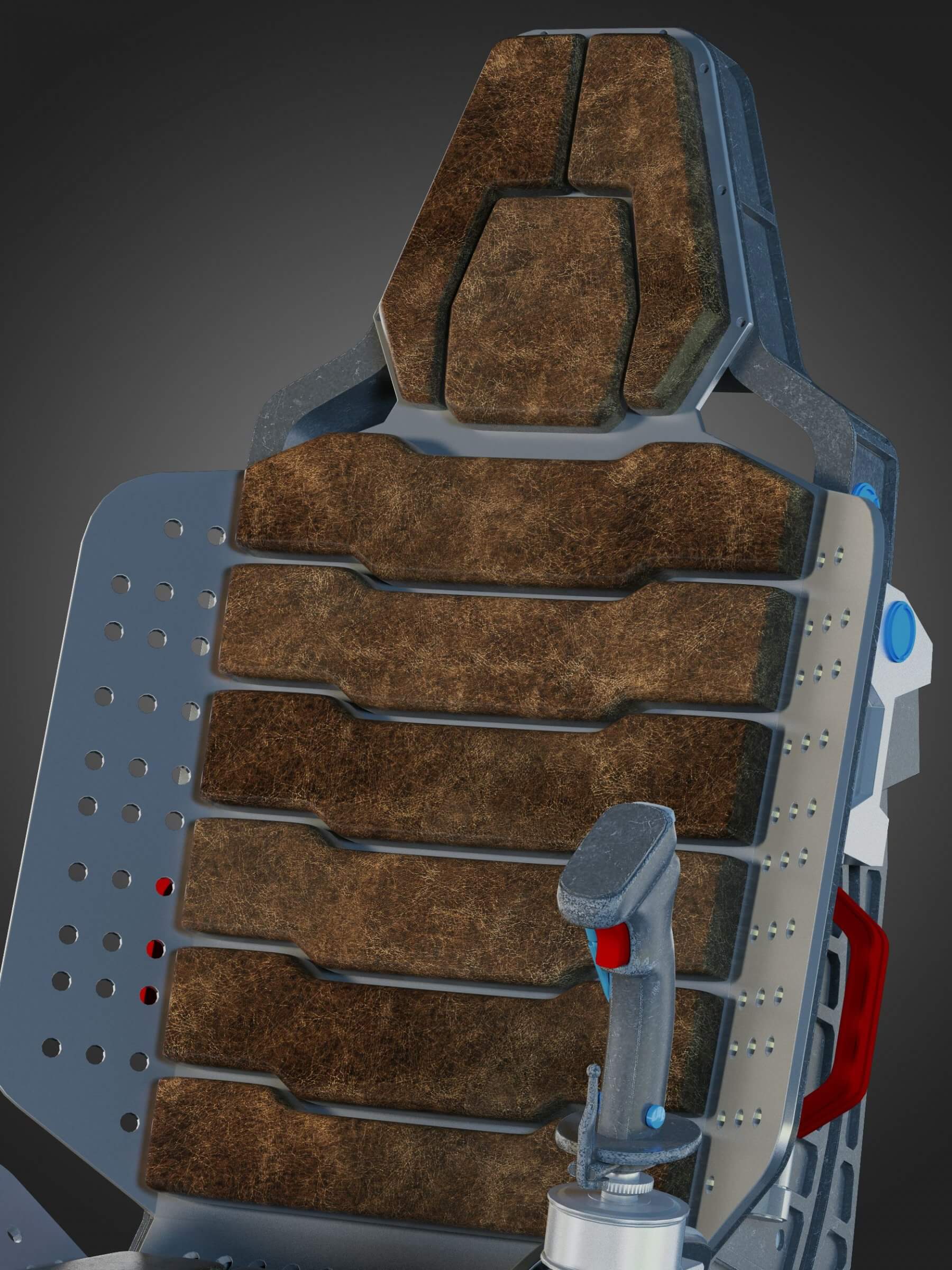 Futuristic Sci-Fi Chair 3D Model by zifir3d