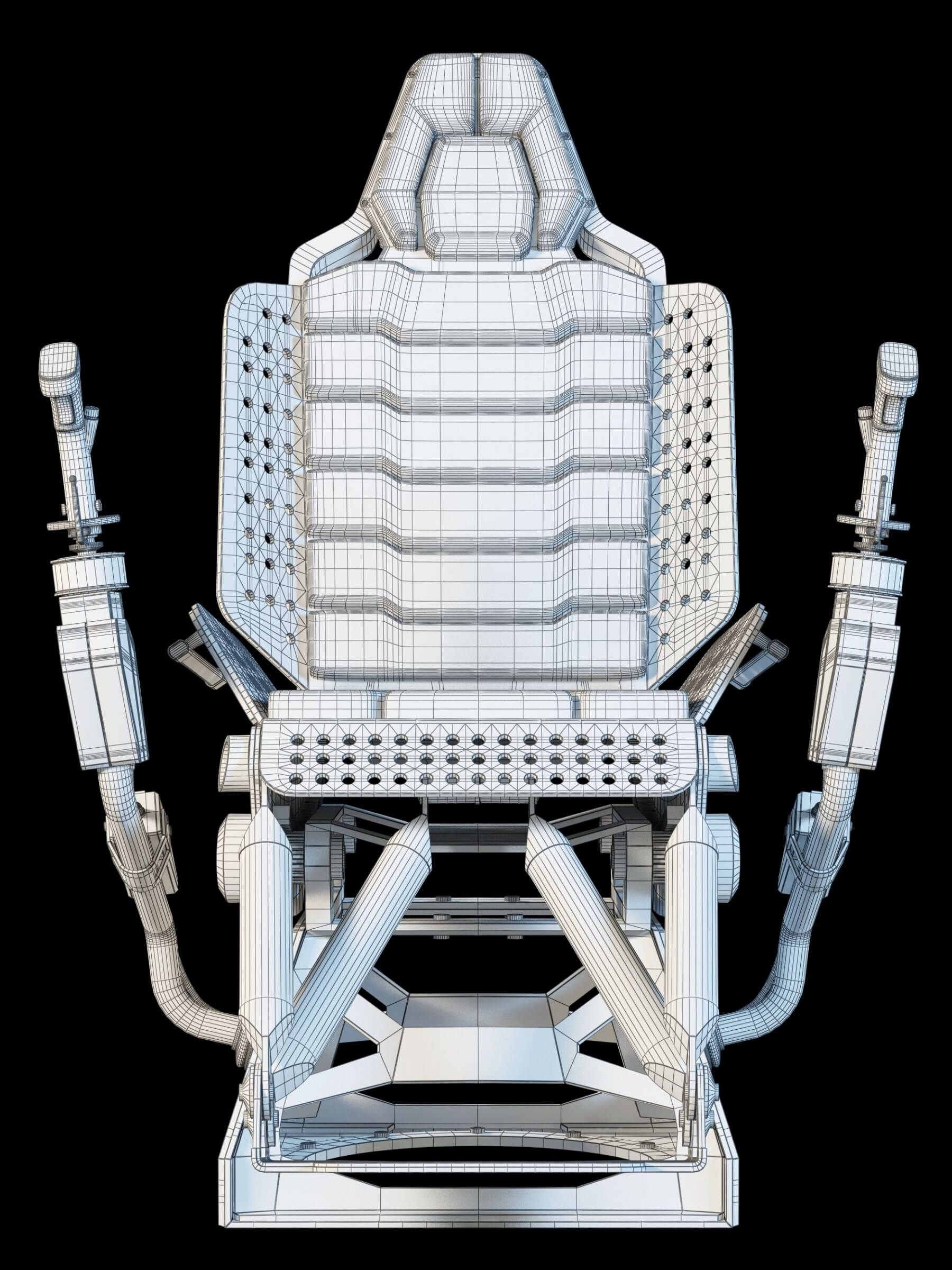 Futuristic Sci-Fi Chair 3D Model by zifir3d