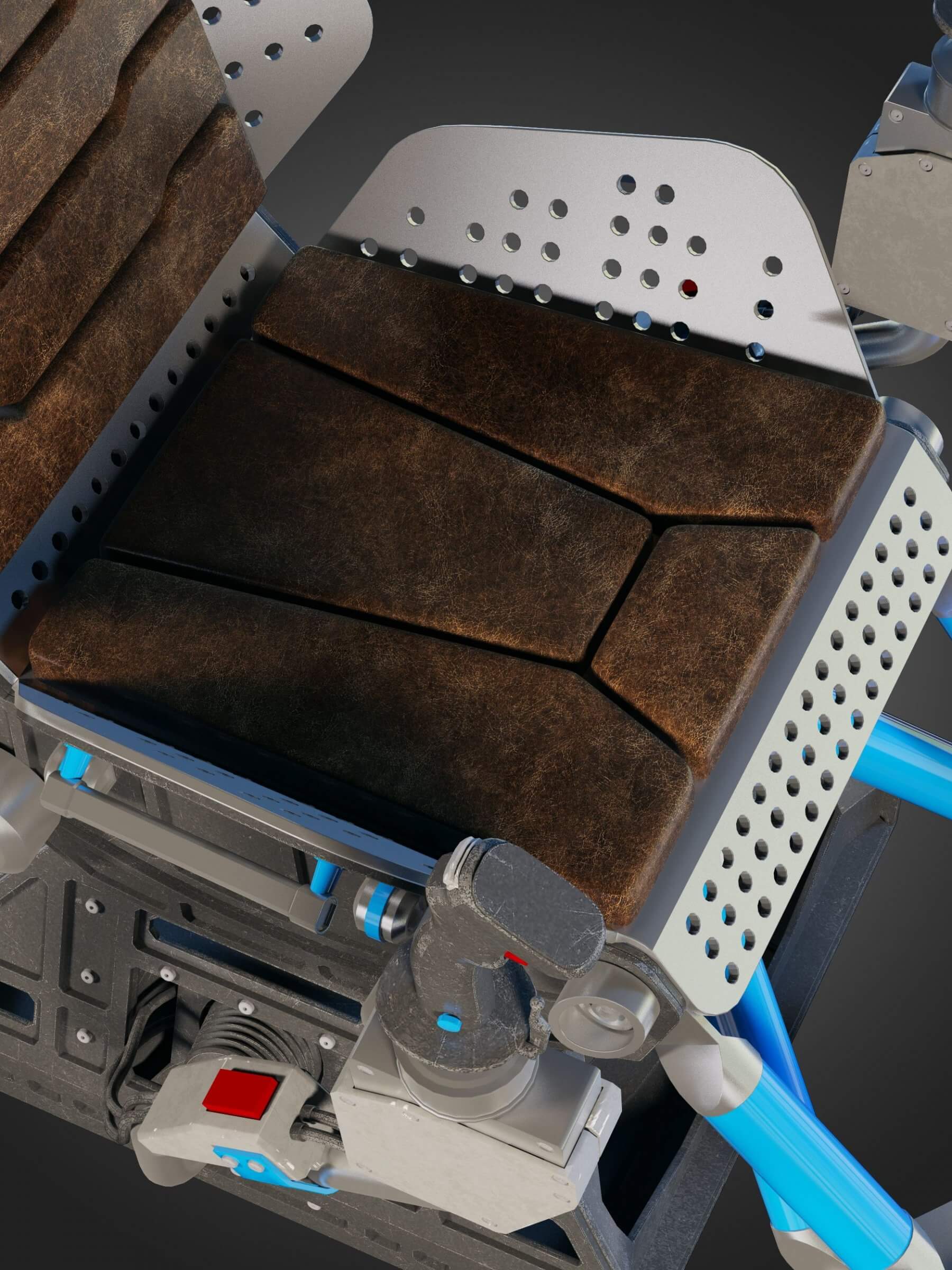 Futuristic Sci-Fi Chair 3D Model by zifir3d