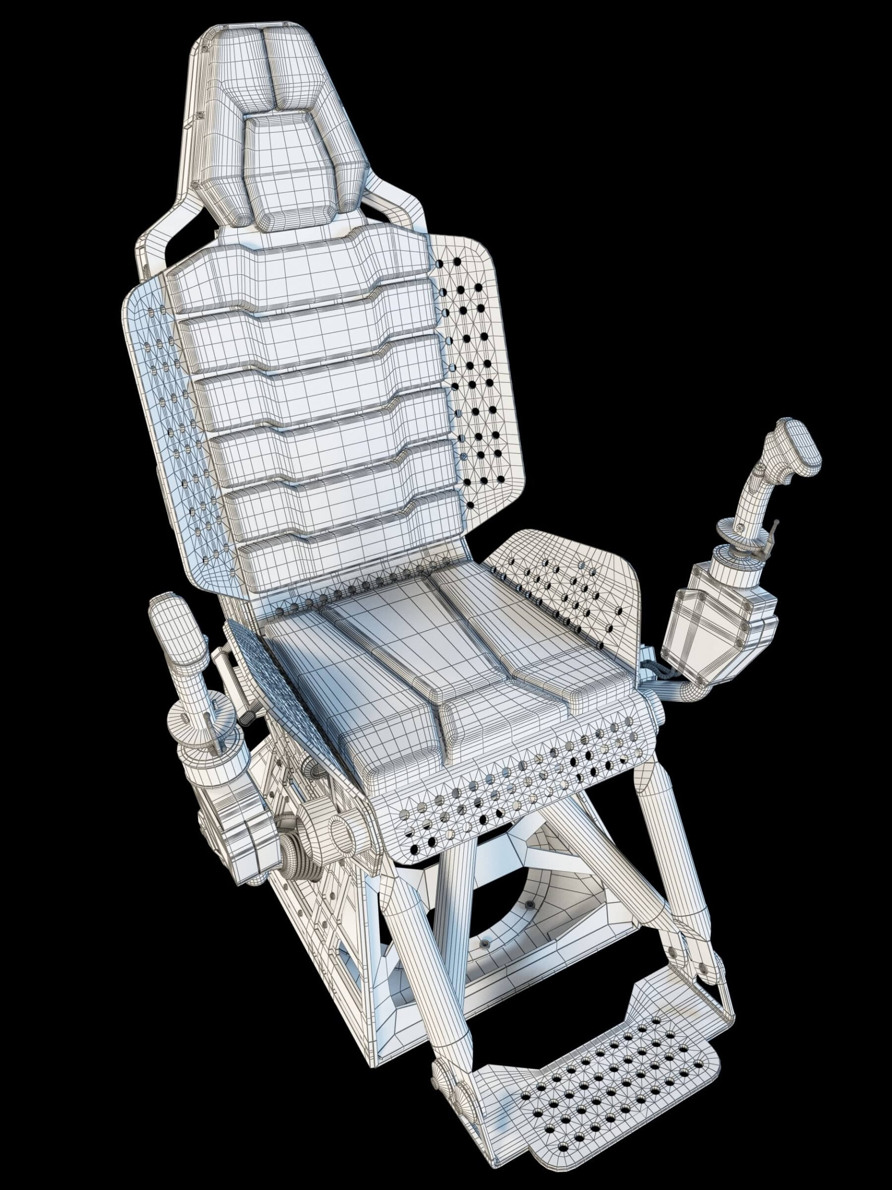 Futuristic Sci-Fi Chair 3D Model by zifir3d